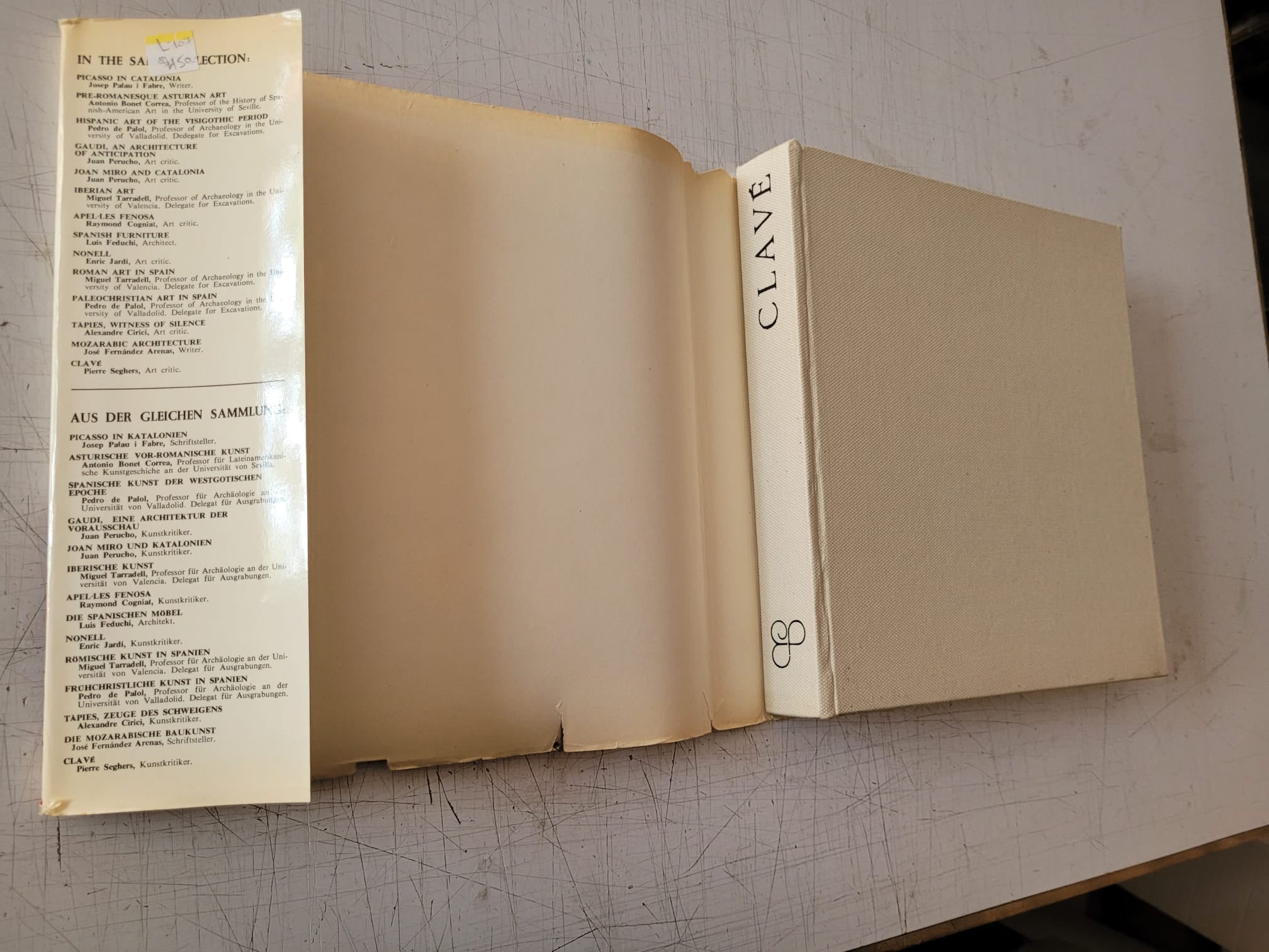 Clavé by Pierre Seghers (Vintage Hardcover Book 1972) – Artistica Fine Art