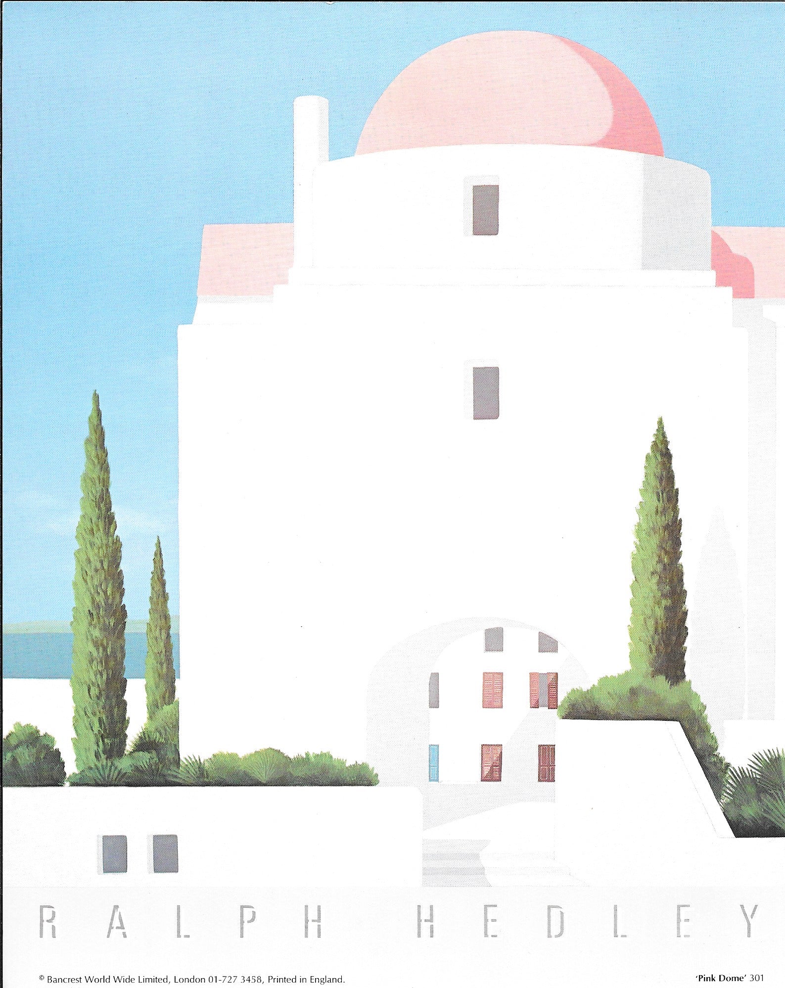 Pink Dome by Ralph Hedley - 10 X 8 Inches (Art Print) – Artistica Fine Art