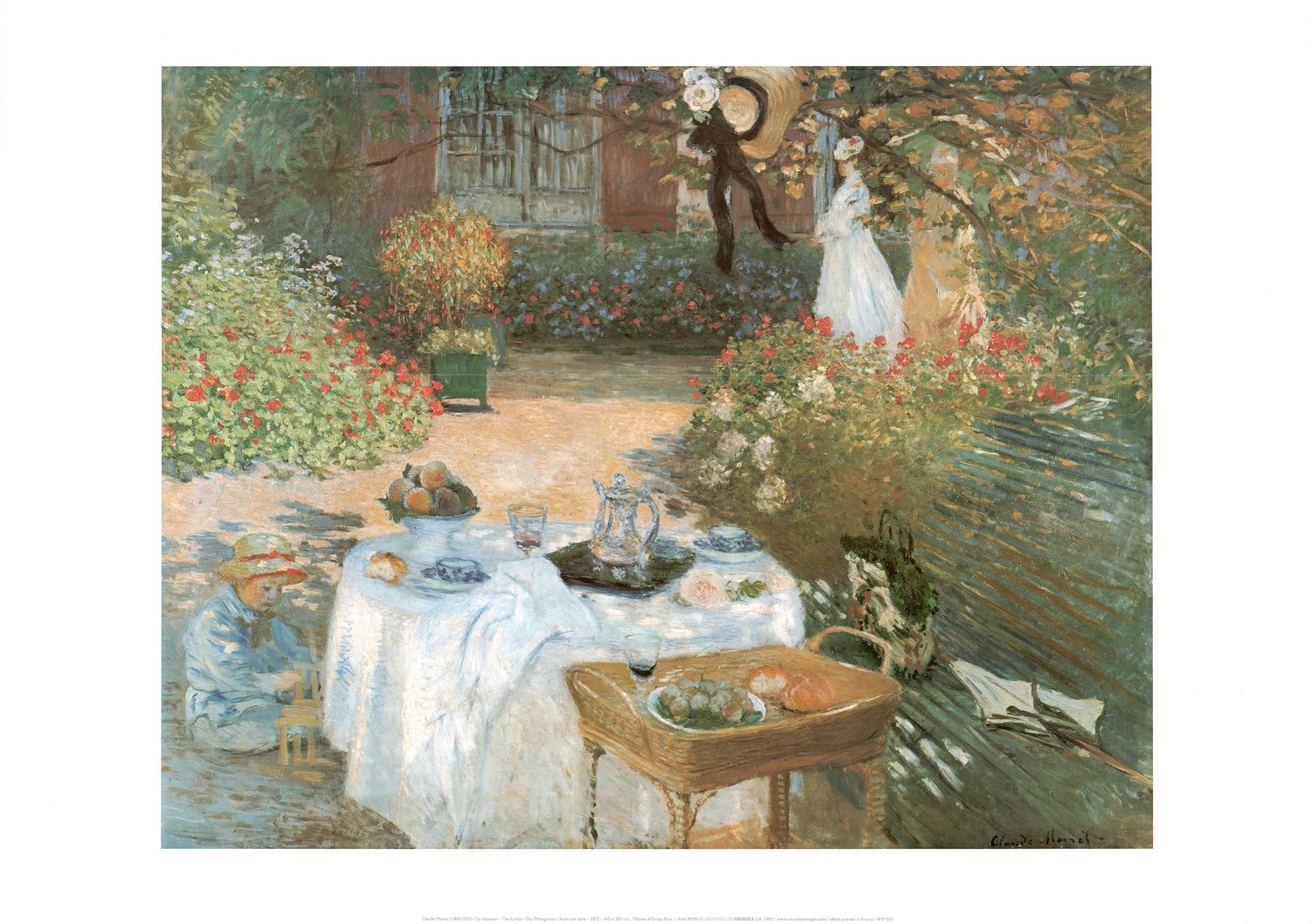 The Lunch, 1872 by Claude Monet - 20 X 28 Inches (Art Print ...