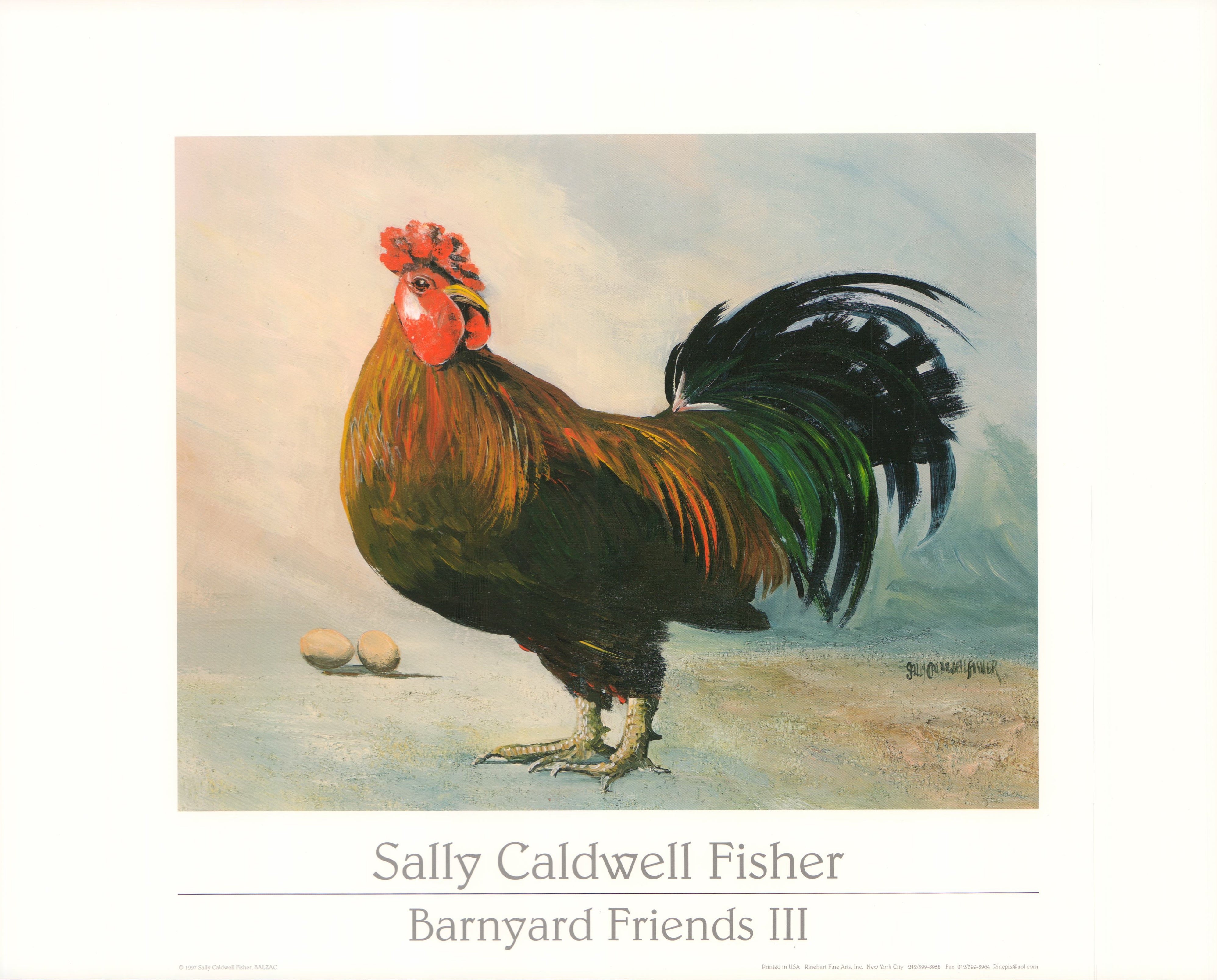 Barnyard Friends III by Sally Caldwell Fisher - 16 X 20 Inches (Art Pr ...