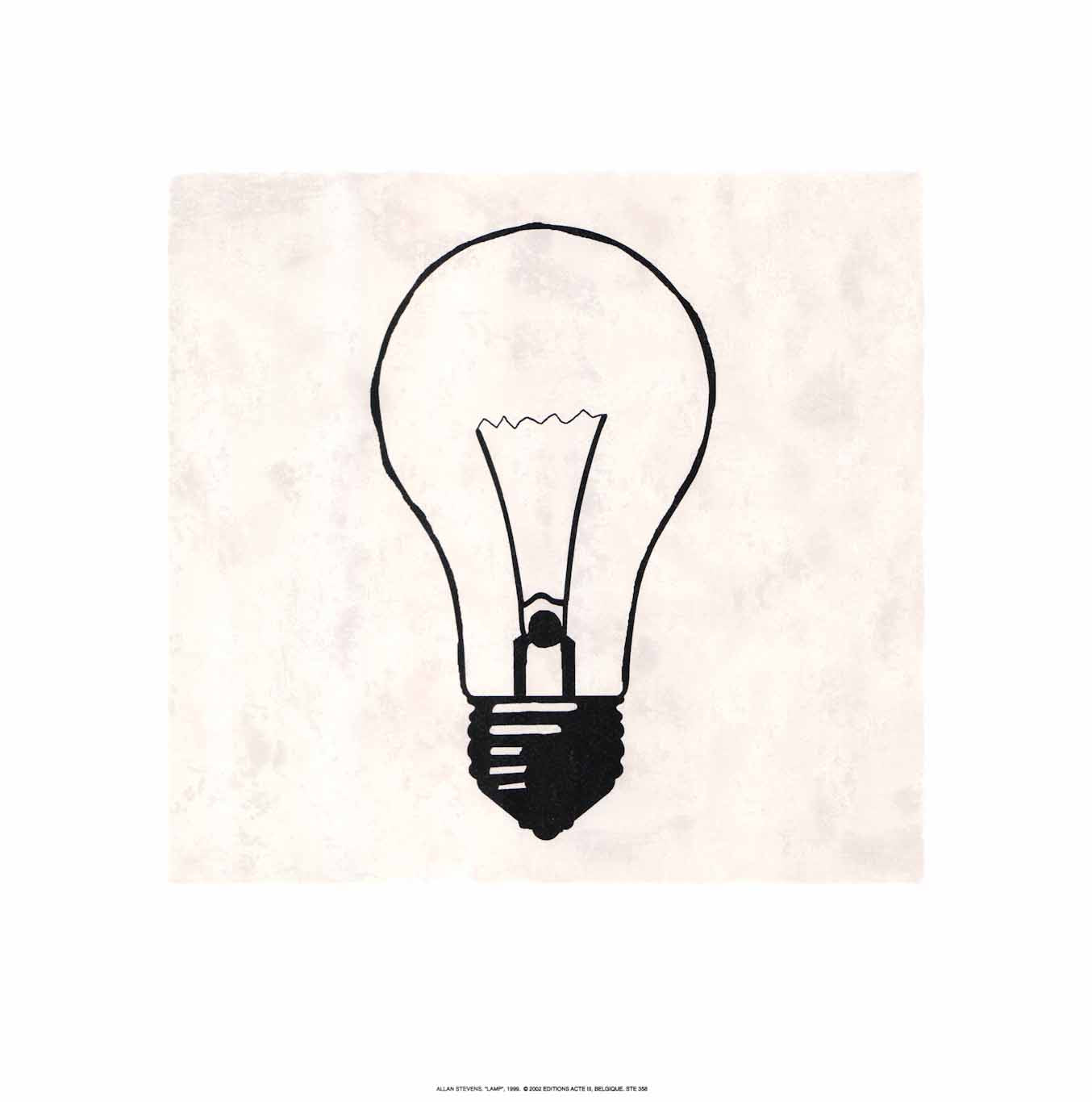 Lamp, 1999 by Allan Stevens - 20 X 20 Inches (Silkscreen) – Artistica ...