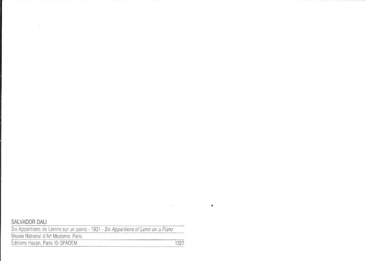 Six Apparitions of Lenin on a Piano by Salvador Dali - 4 X 6 Inches (1 ...