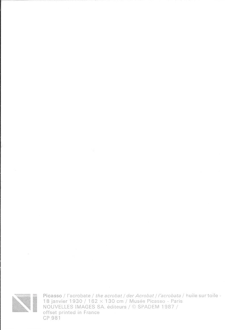 The Acrobat, 1930 by Pablo Picasso - 4 X 6 Inches (10 Postcards ...