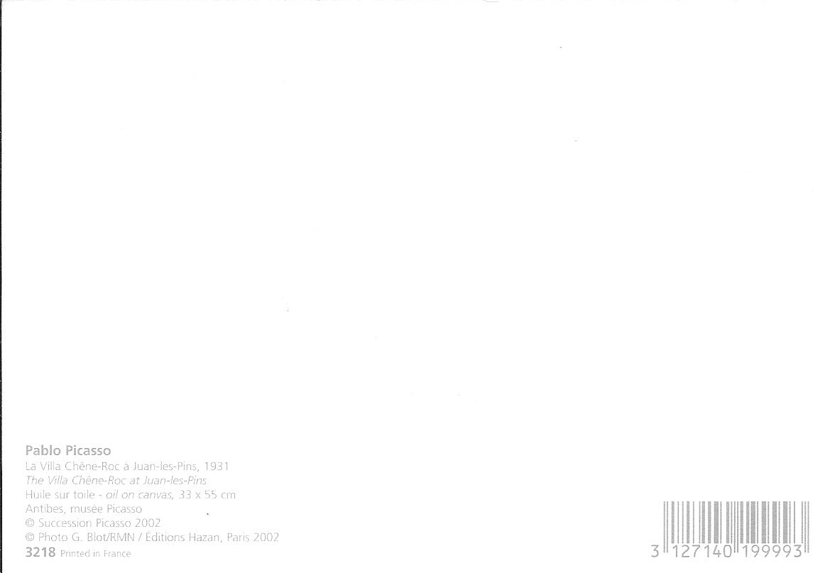 The Villa Chêne-Roc-at-Juan-les-Pins, 1931 by Pablo Picasso - 4 X 6 In ...