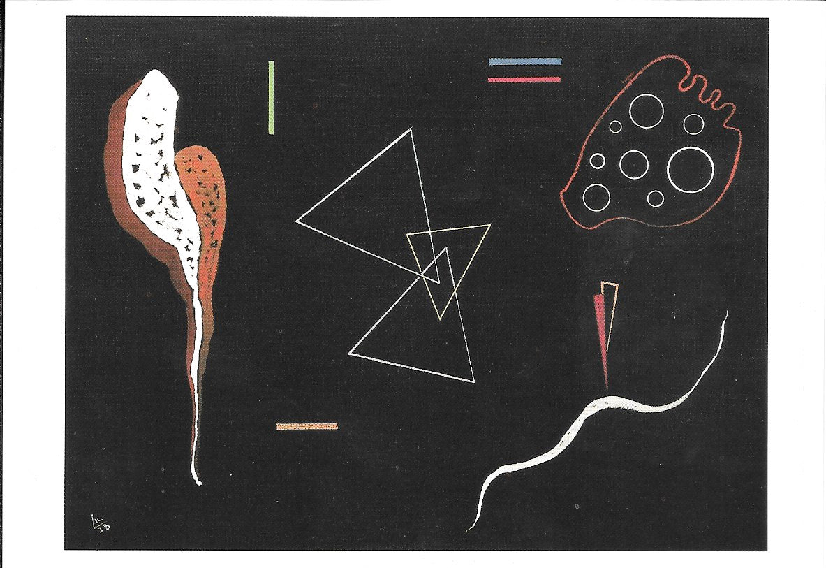 Trois Triangles, 1938 by Wassily Kandinsky - 4 X 6 Inches (10 Postcard ...