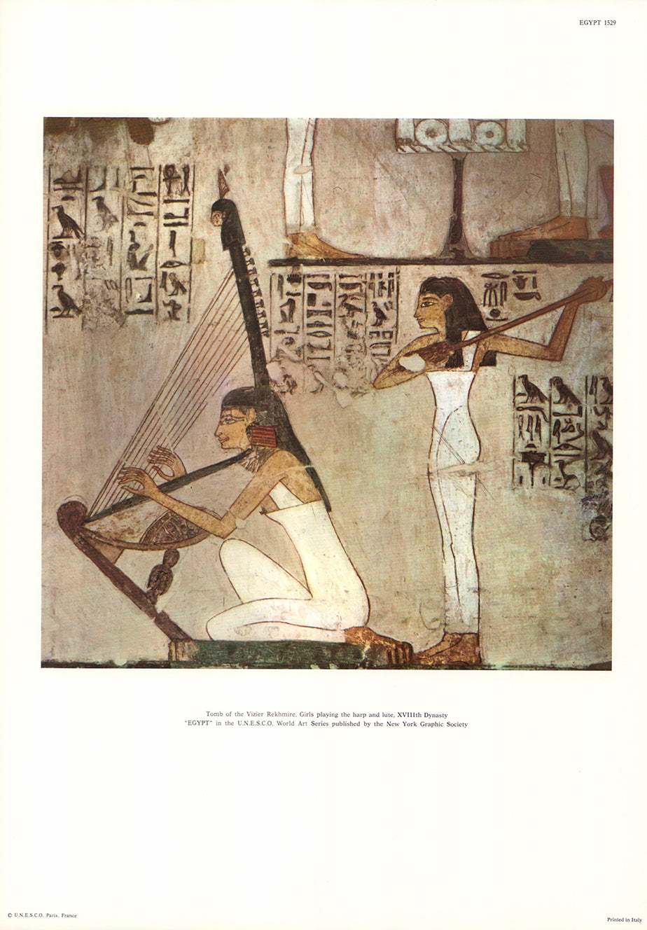 Egypt - Tomb of the Vizier Rekhmire - 13 X 19 Inches (Offset Lithograp ...