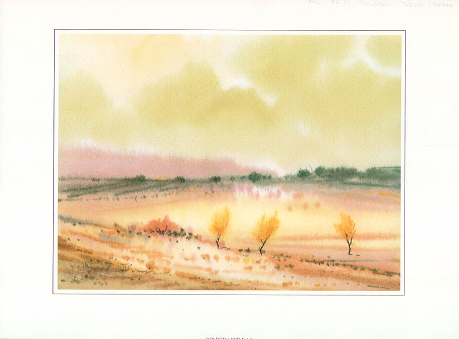 Golden Land N°1 - 10 X 13 Inches (Art Print) – Artistica Fine Art