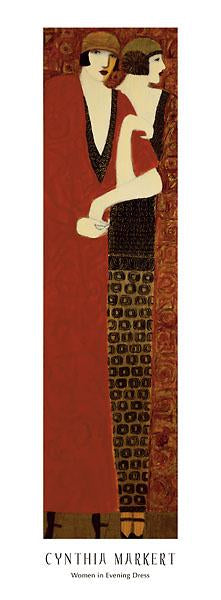 Women in Evening Dress by Cynthia Markert - 14 X 38 Inches (Art Print ...