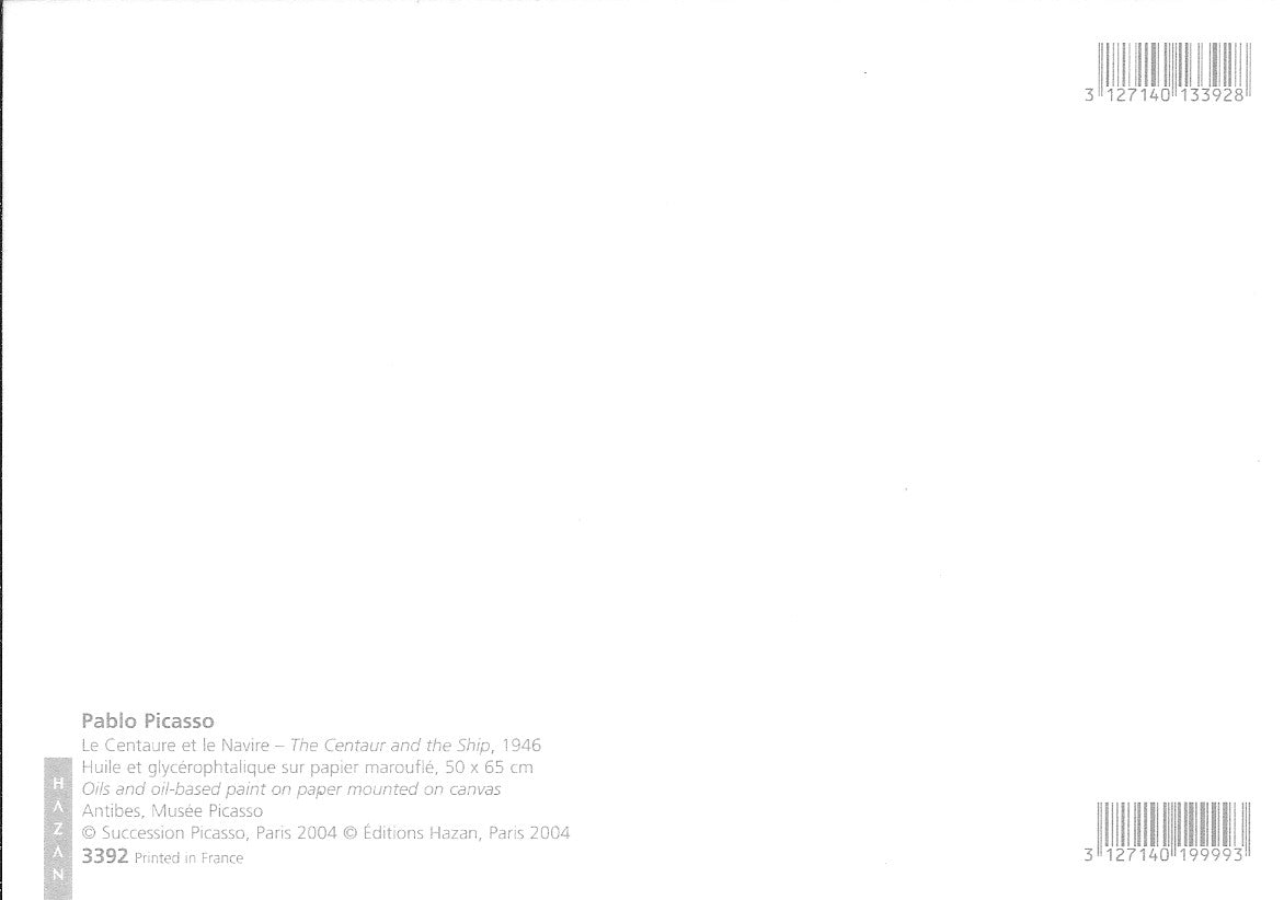 The Centaur and the Ship, 1946 by Pablo Picasso - 4 X 6 Inches (10 Pos ...