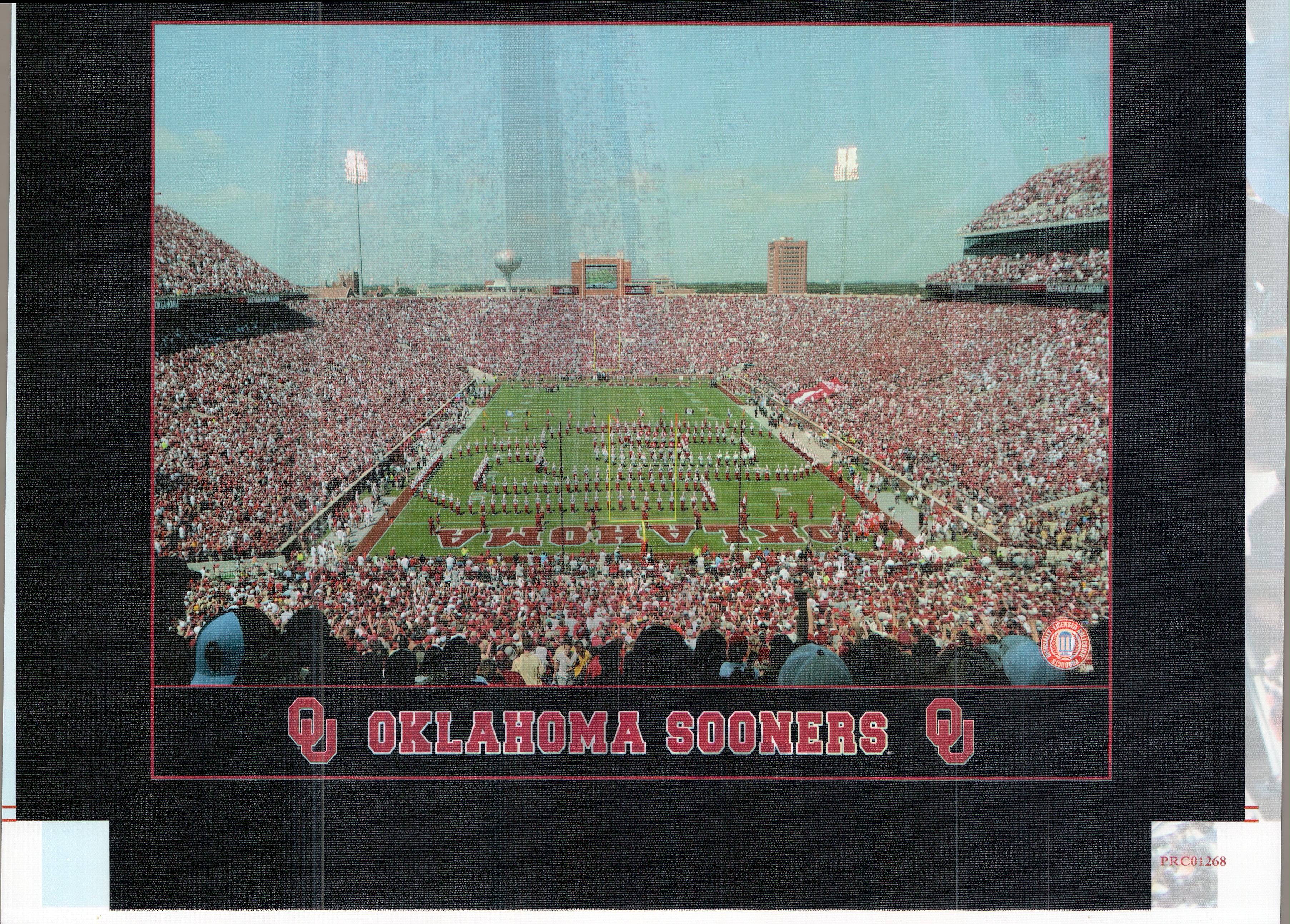 Oklahoma - Sooners - 15 X 19 Inches (Canvas Roll or Stretched ready to ...