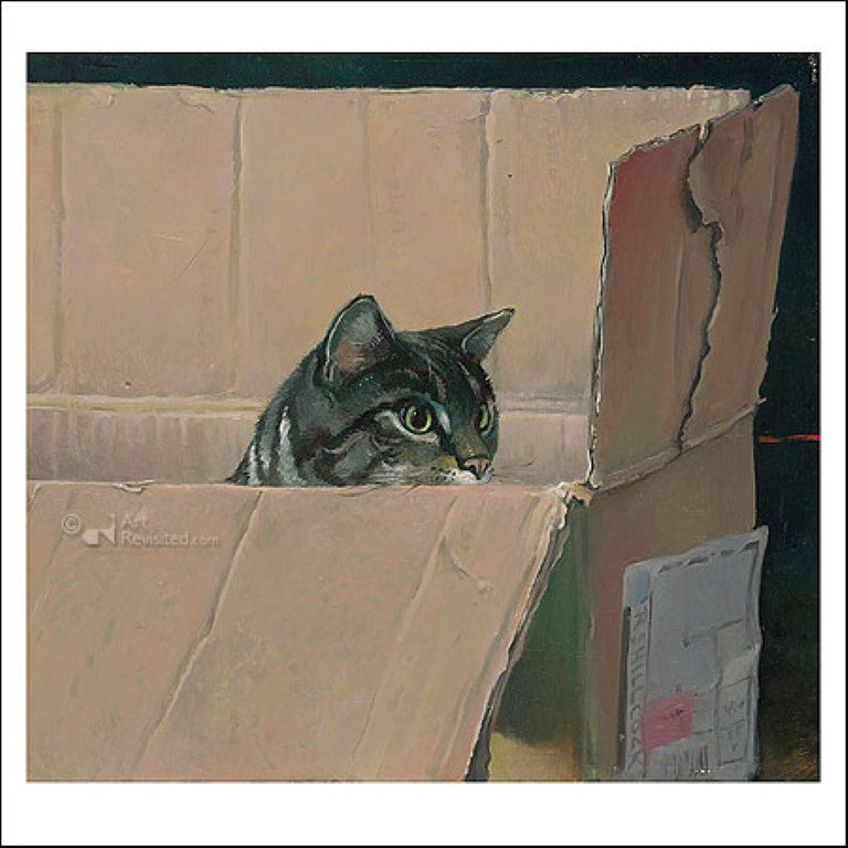 Edith's cat by Robin d'Arcy Shillcock - 6 X 6" (Greeting Card ...