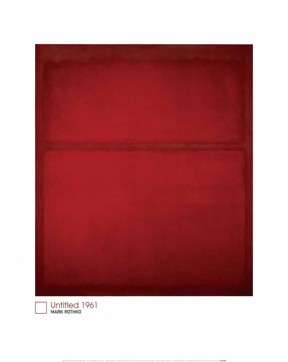 Untitled, 1961 by Mark Rothko - 16 X 20 Inches (Art Print) – Artistica ...