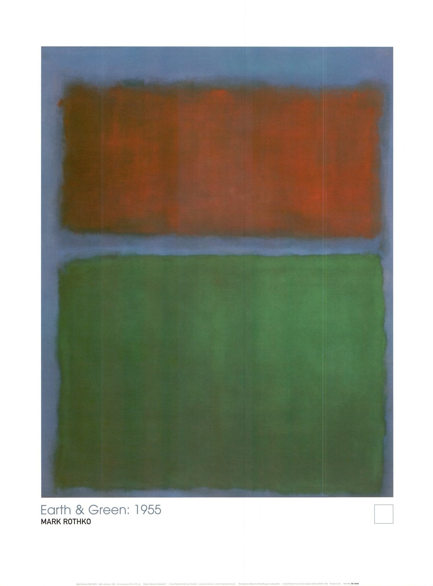 Earth and Green, 1995 by Mark Rothko - 24 X 32 Inches (Art Print ...