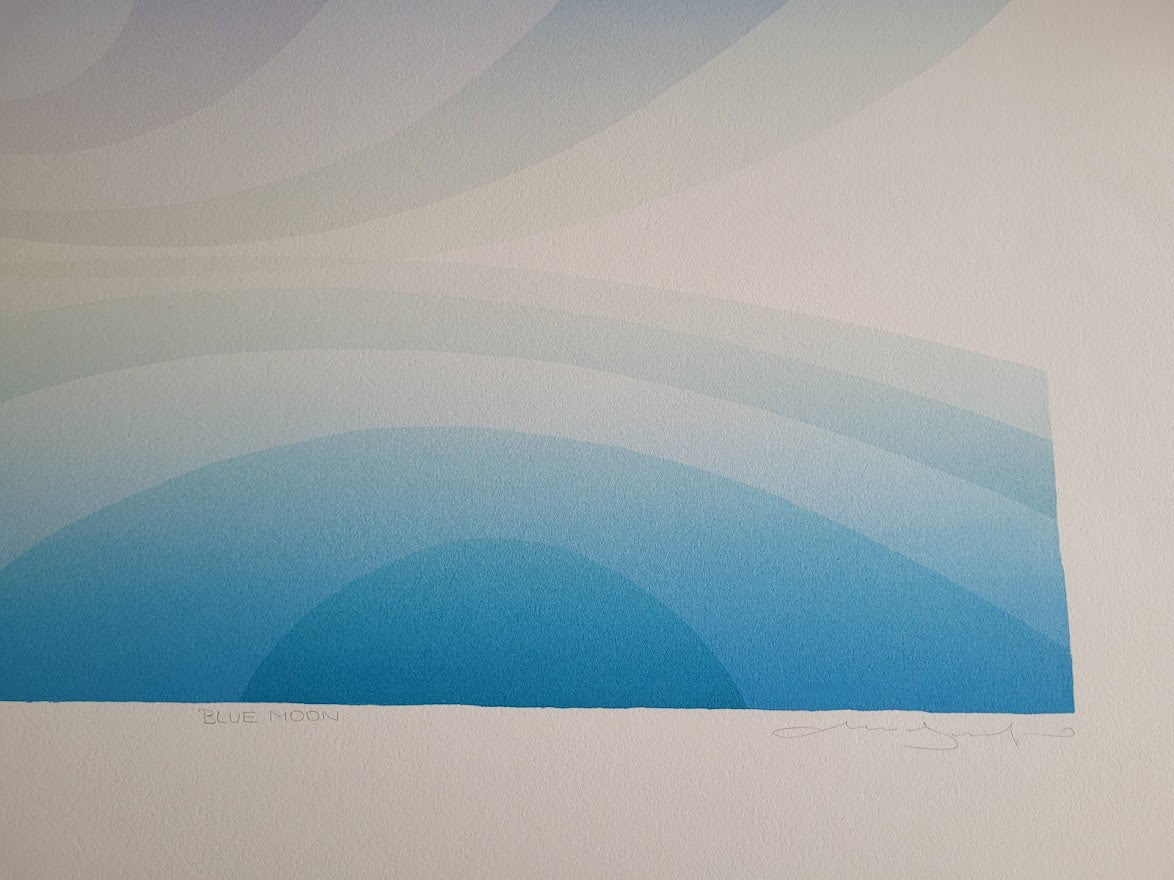 Blue Moon by Peter Markgraf - 20 X 26 Inches (Original Serigraph Title ...
