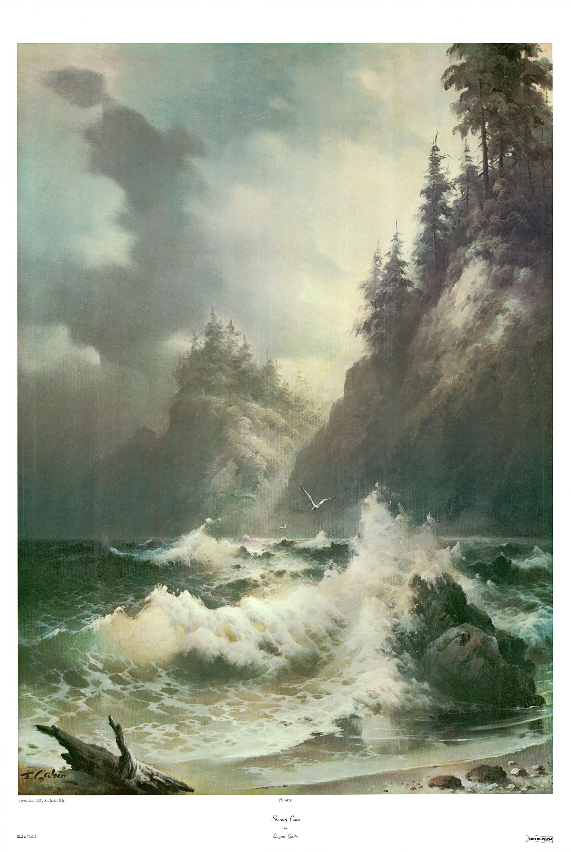 Stormy Cove by Eugene Garin - 28 X 41 Inches (Art Print) – Artistica ...