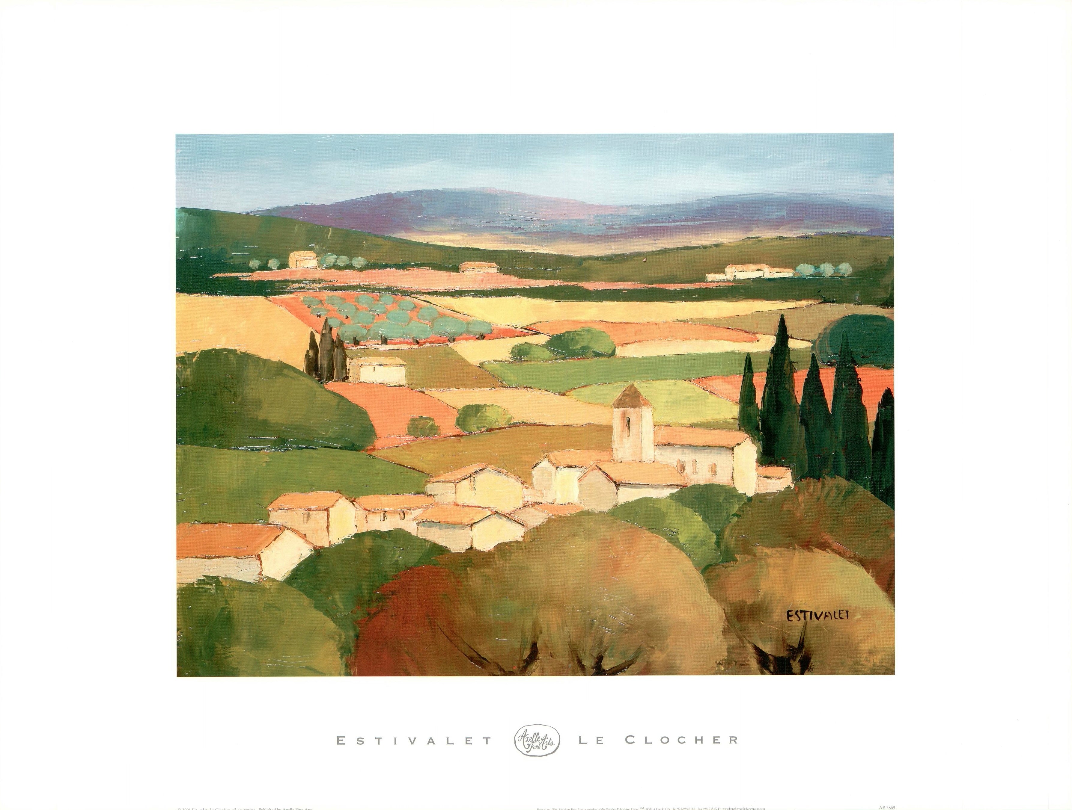 Le Clocher by Elisabeth Estivalet - 18 X 24 Inches (Art Print ...