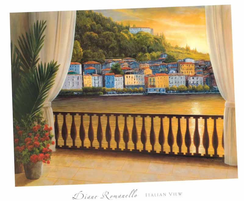 Italian View by Diane Romanello - 27 X 32 Inches (Art Print ...