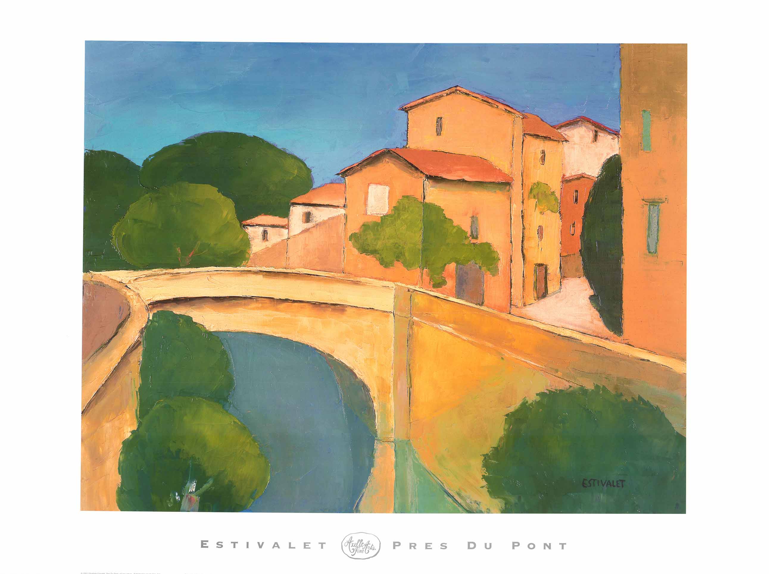 Pres du Pont by Elisabeth Estivalet - 27 X 36 Inches (Art Print ...