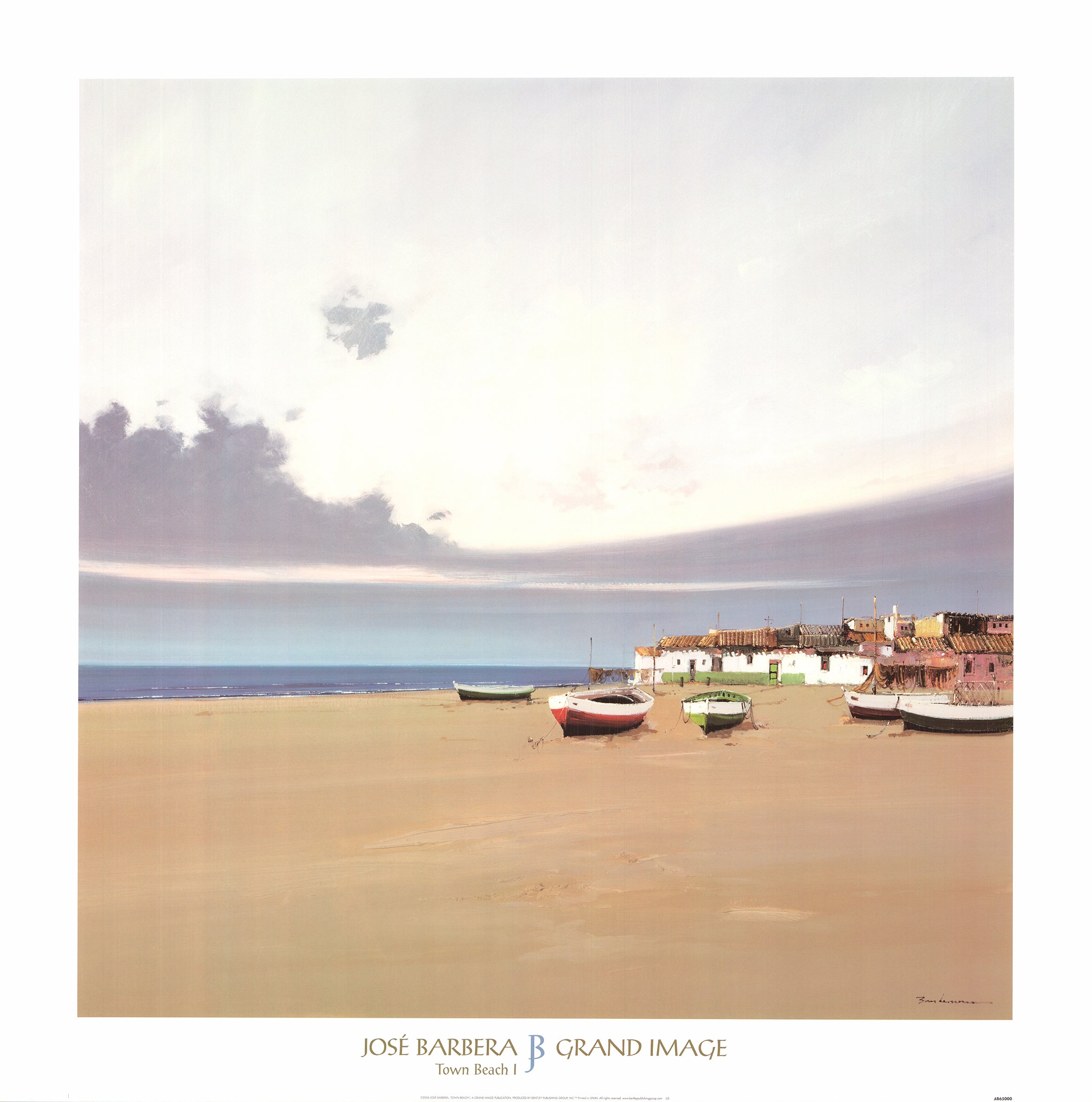 Town Beach I by Jose Barbera - 33 X 33 Inches (Art Print) – Artistica ...