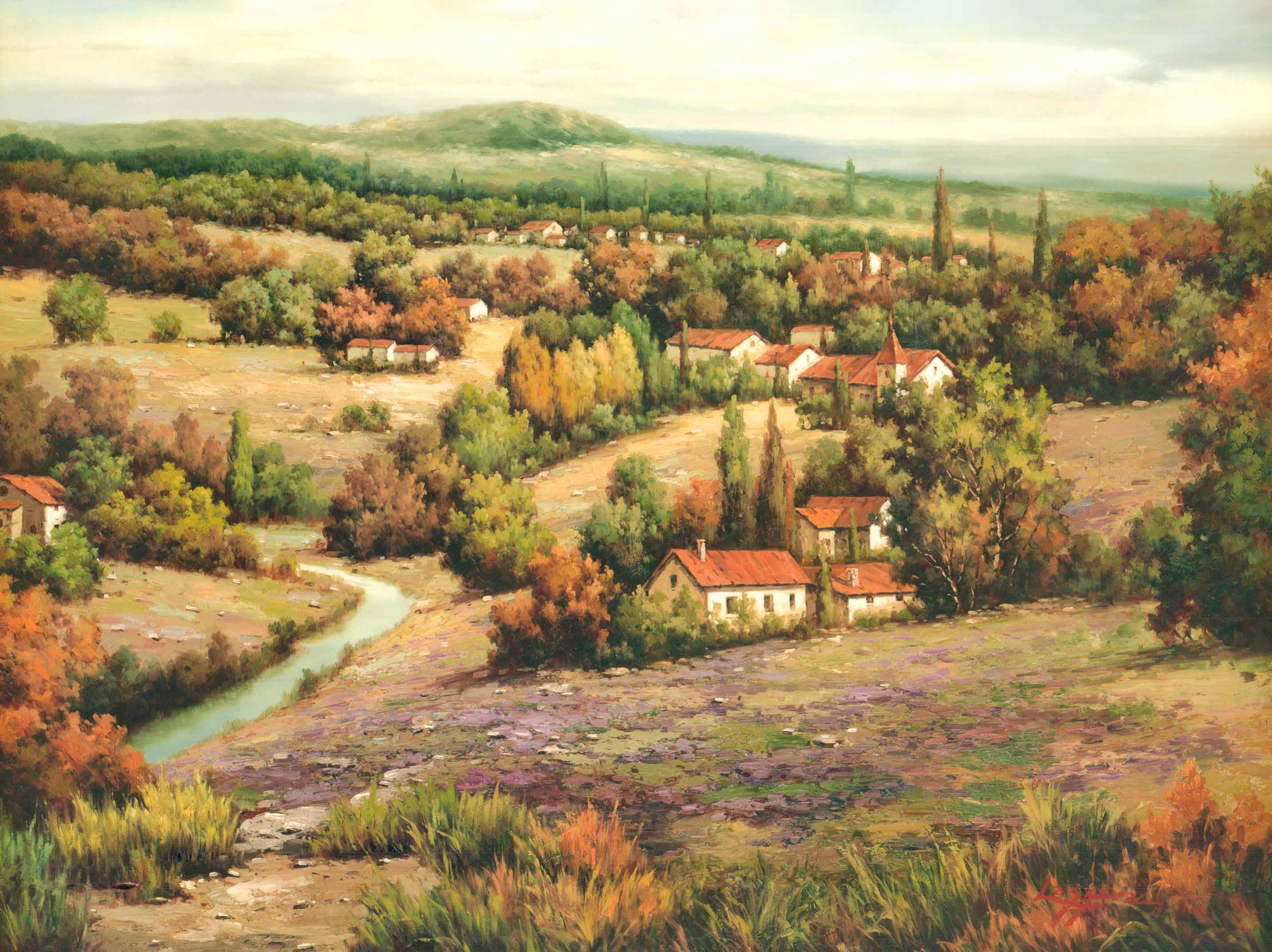 Villagio Distante I by Lazzara - 30 X 40 Inches (Art Print) – Artistica ...