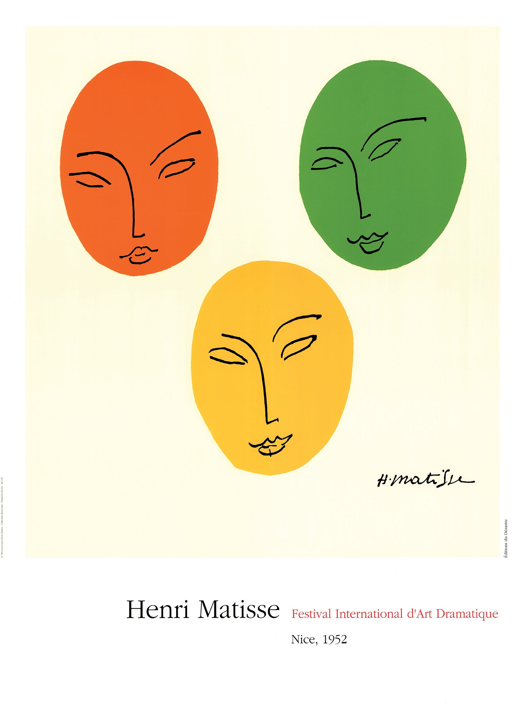Festival International d'Art Dramatique,Nice,1952 by Henri Matisse ...