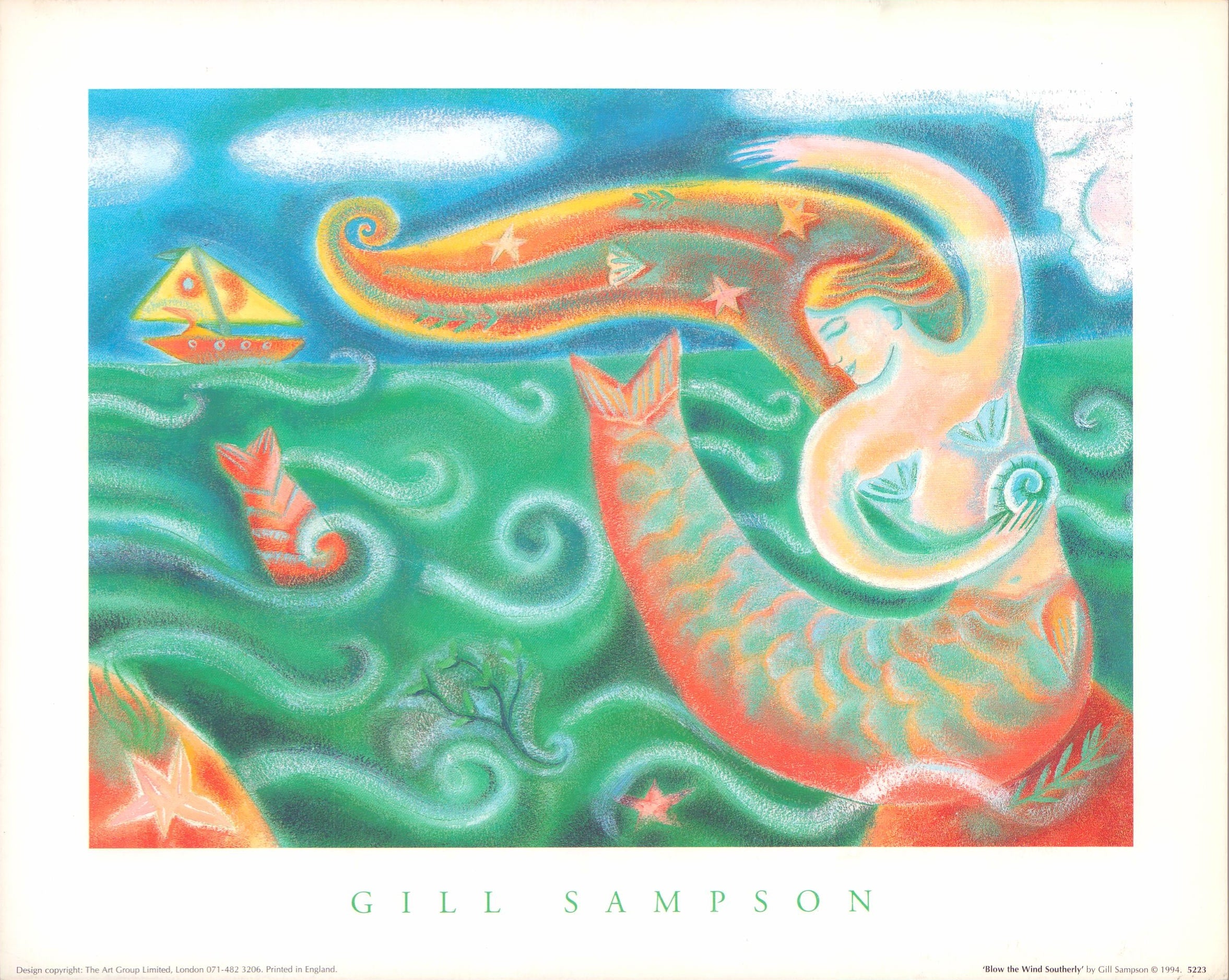 Blow the Wind Southerly by Gill Sampson - 10 X 12 Inches (Art Print ...