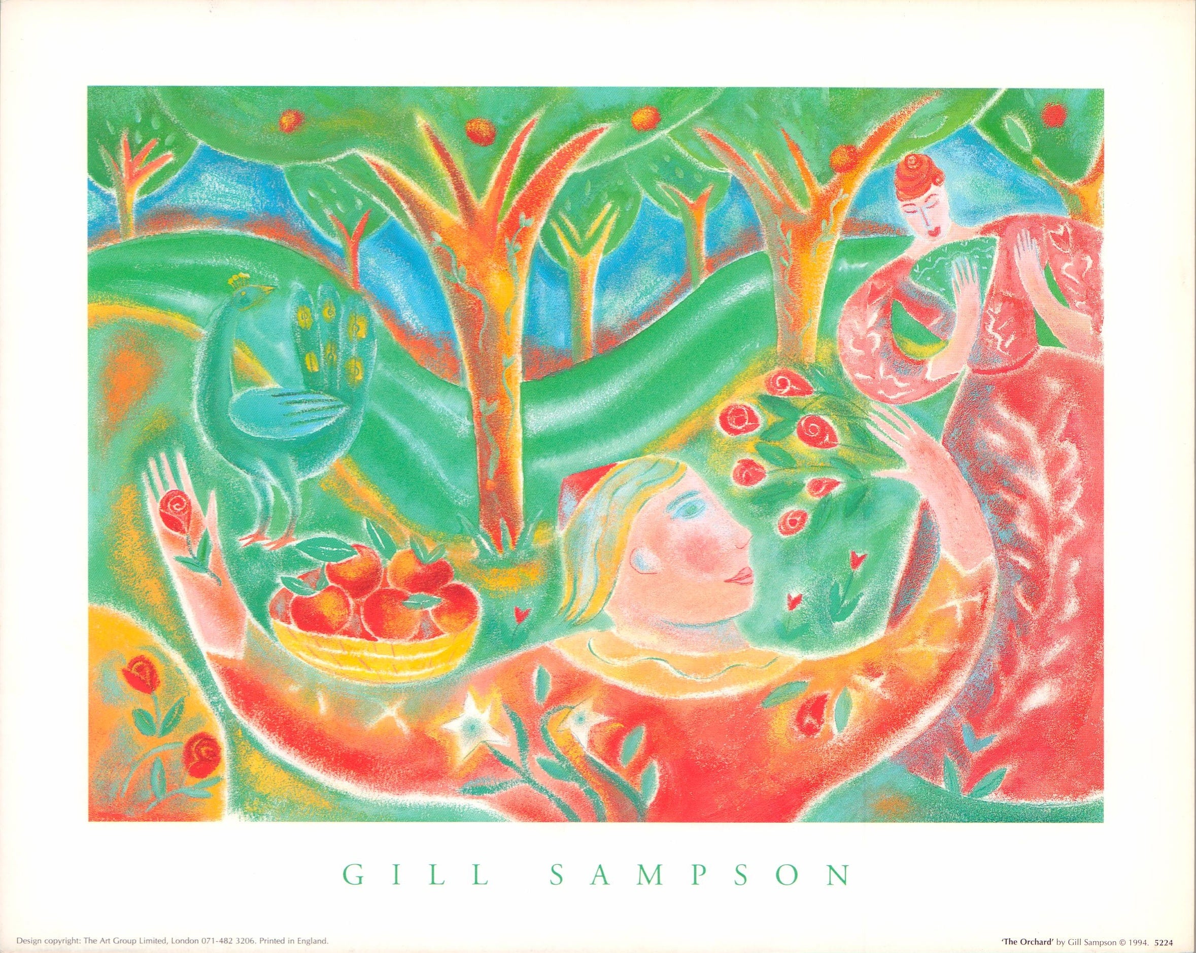 The Orchard by Gill Sampson - 10 X 12 Inches (Art Print) – Artistica ...