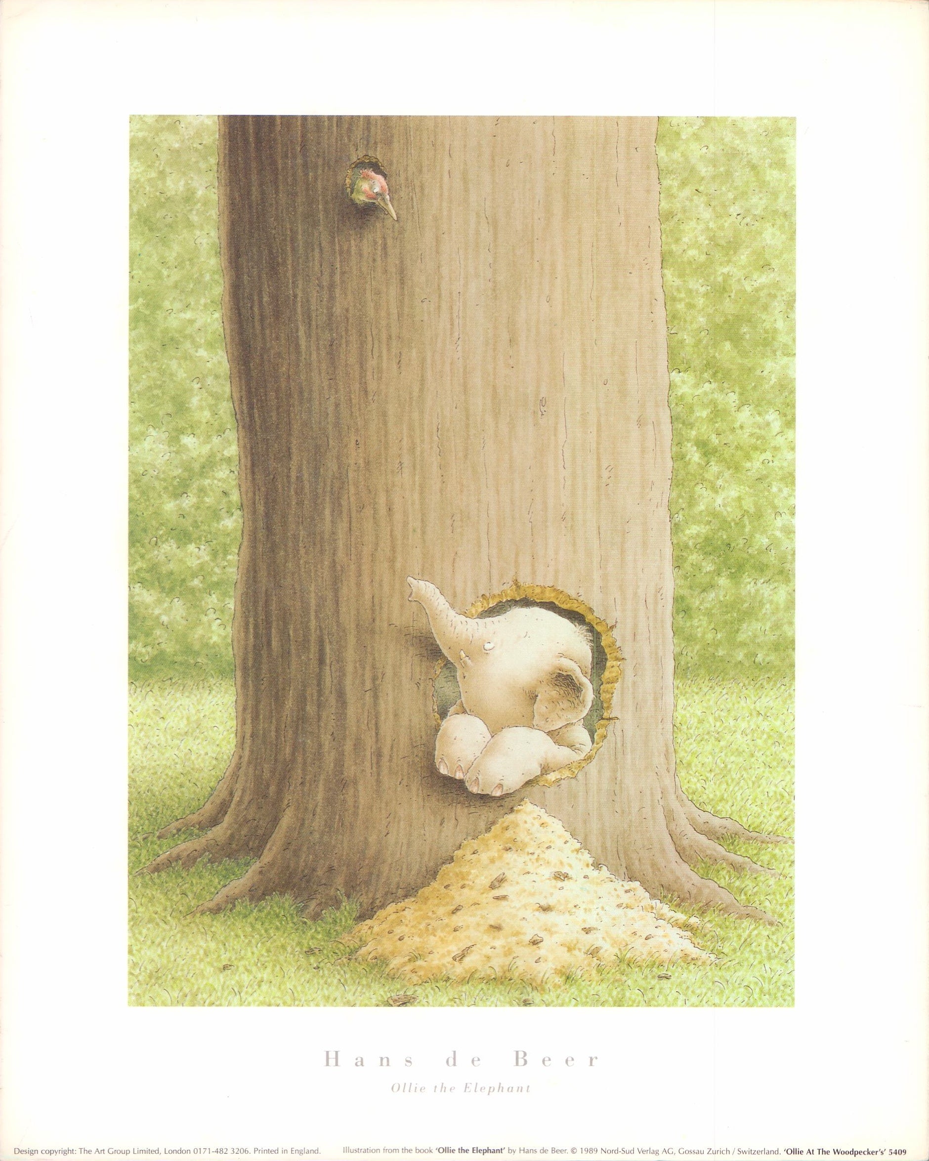 Ollie At The Woodpecker's by Hans de Beer - 10 X 12 Inches (Art Print ...