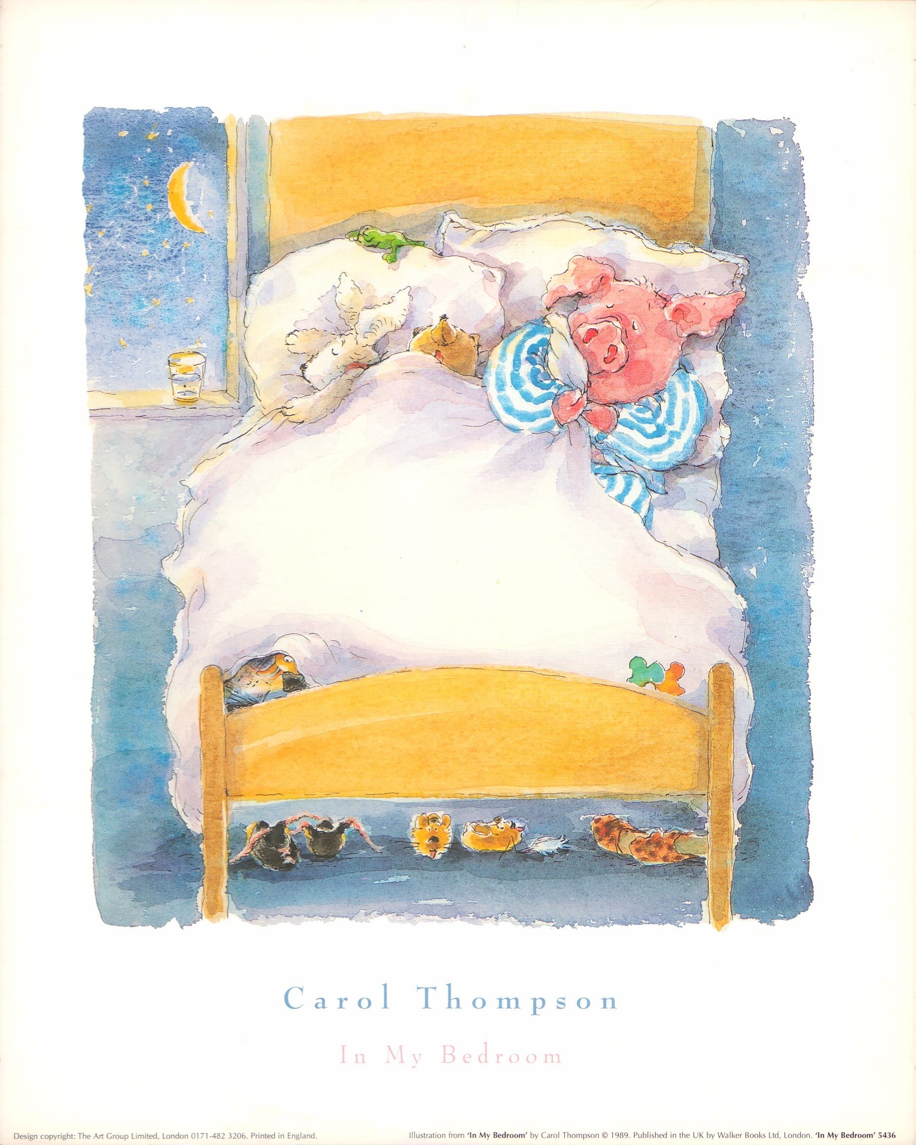 In My Bedroom, 1989 by Carol Thompson - 10 X 12 Inches (Art Print ...