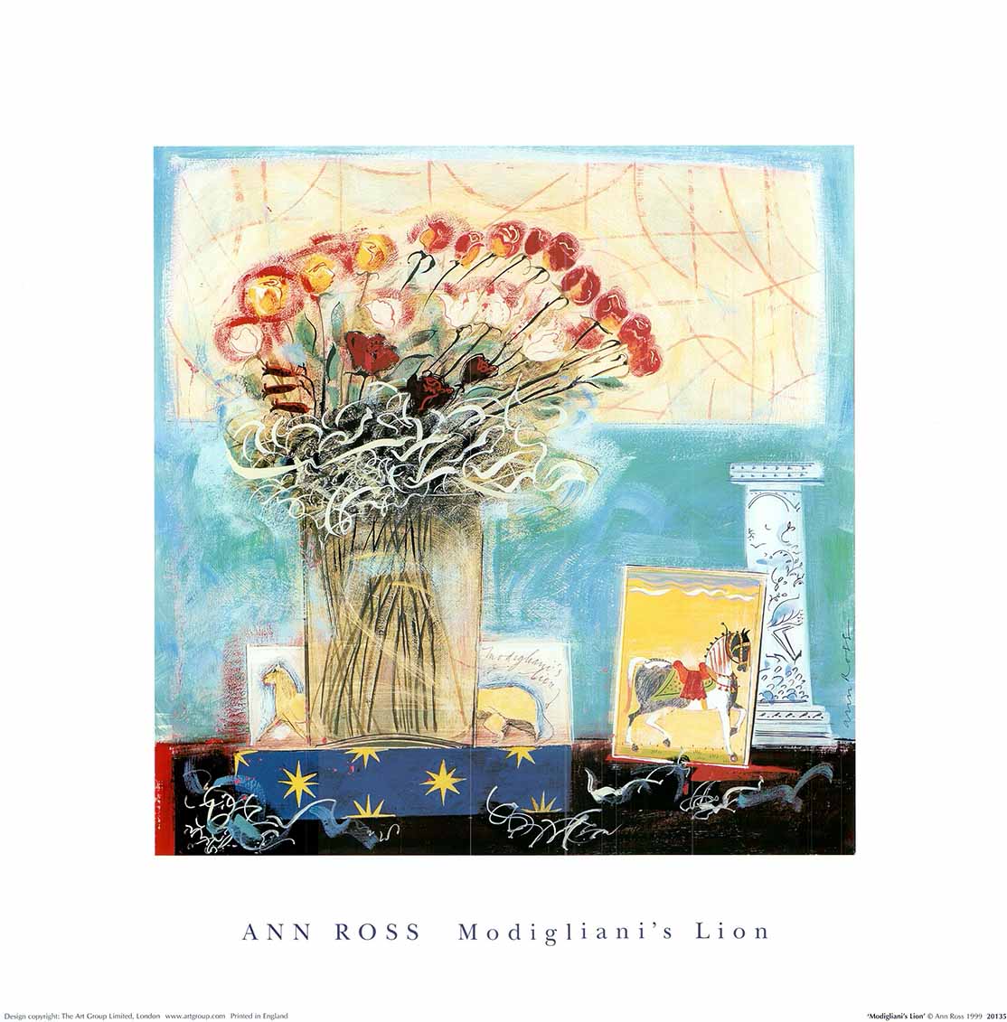 Modigliani's Lion by Ann Ross - 16 X 16 Inches (Art Print) – Artistica ...