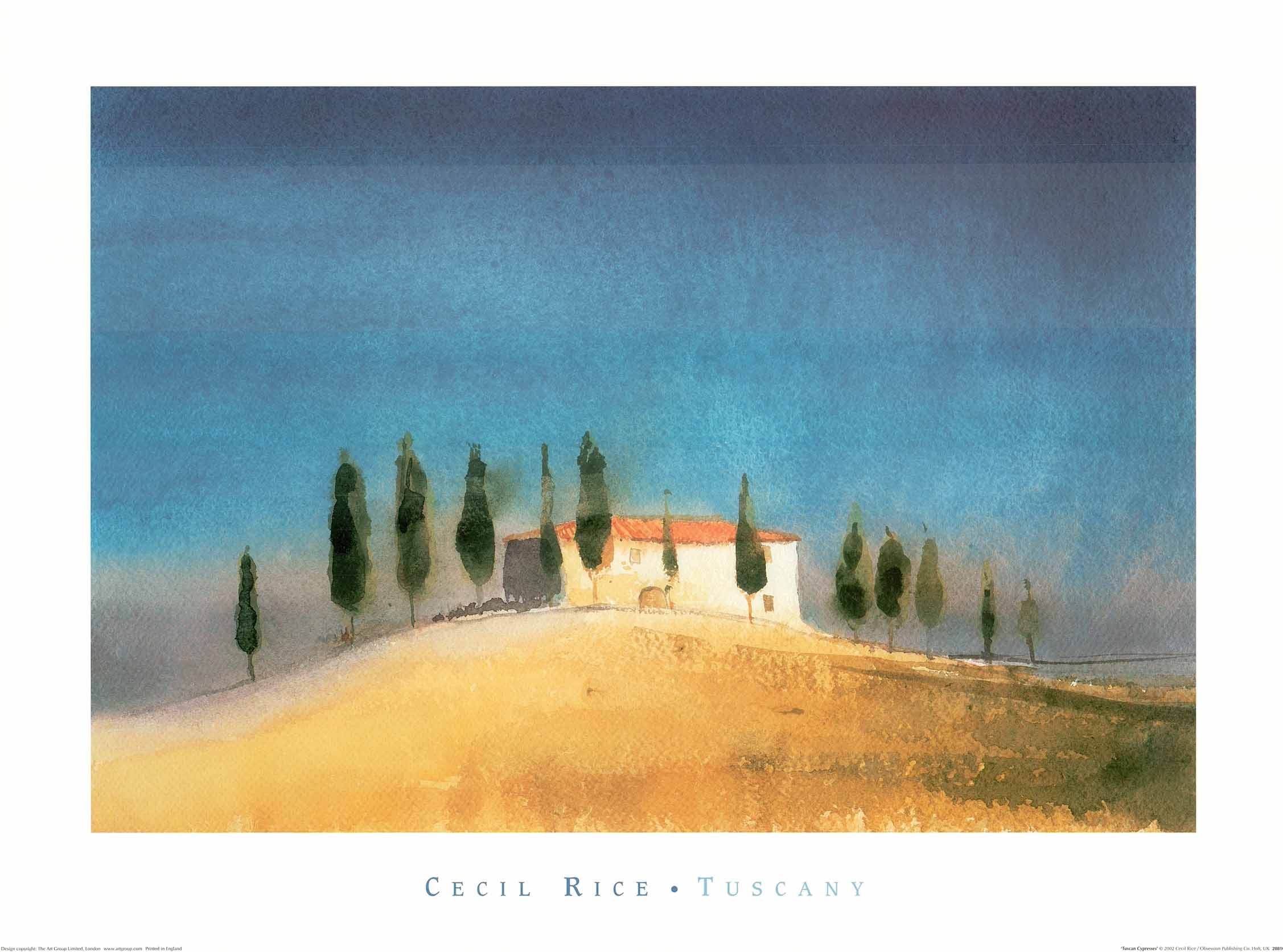 Tuscan Cypresses by Cecil Rice - 24 X 32 Inches (Art Print) – Artistica ...