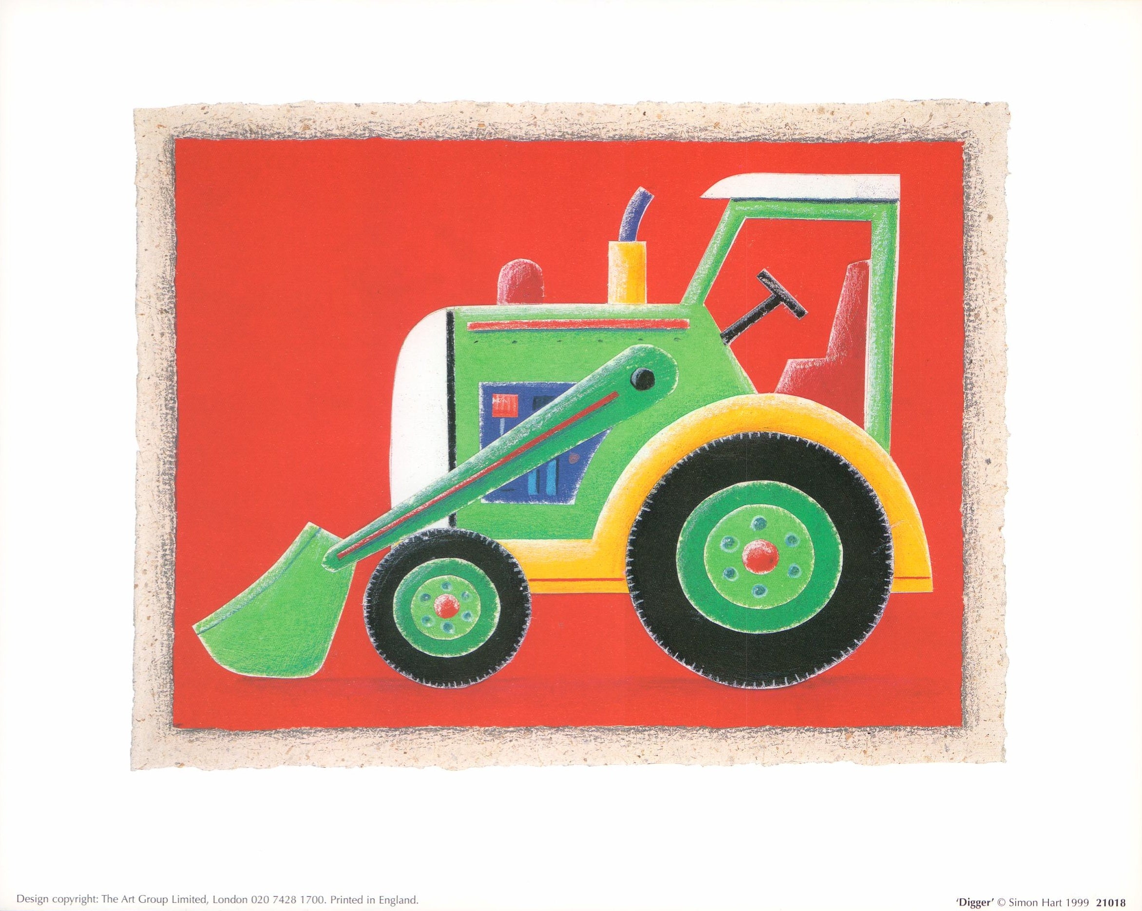 Digger, 1999 by Simon Hart - 10 X 12 Inches (Art Print) – Artistica ...