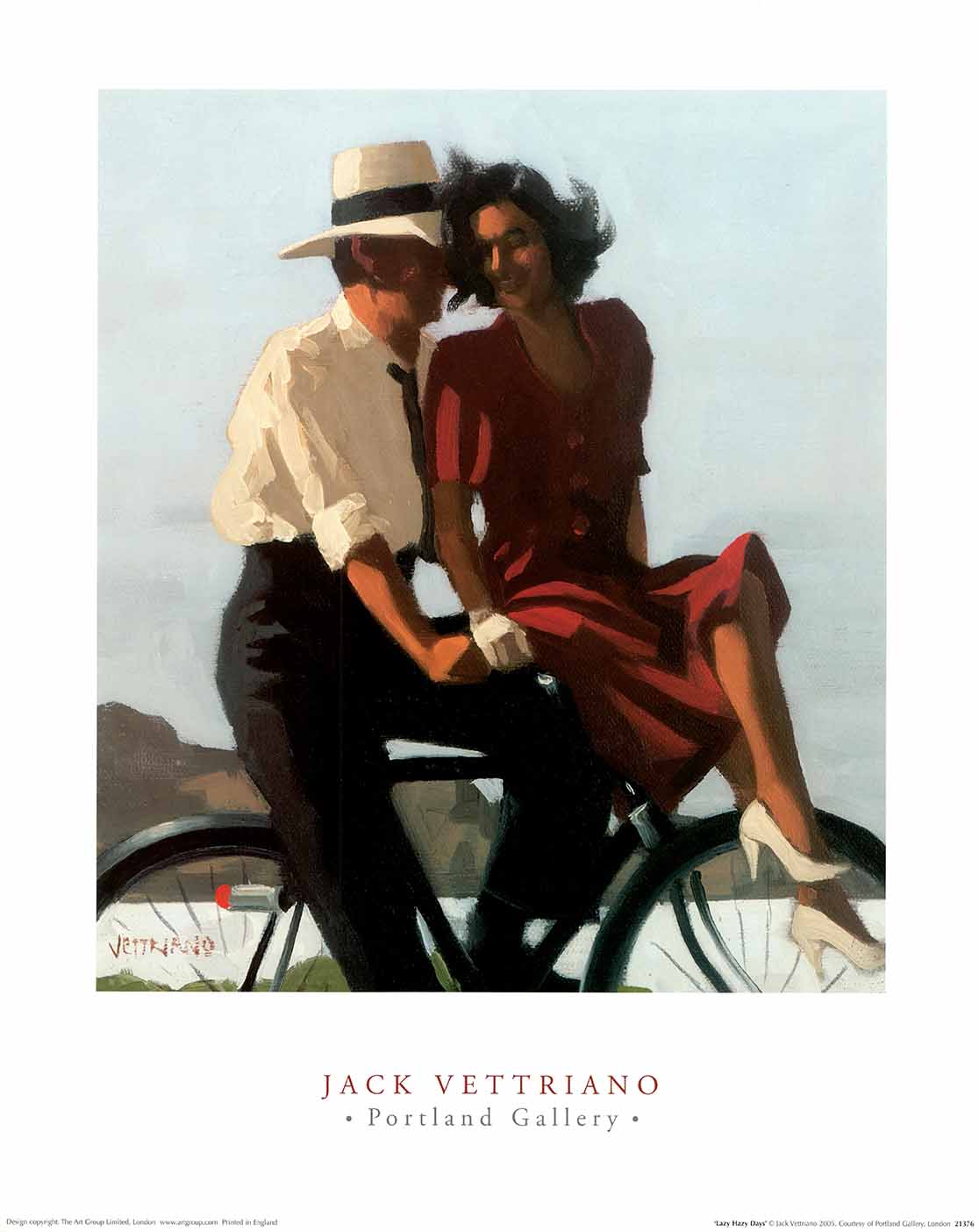 Lazy Hazy Days by Jack Vettriano - 16 X 20 Inches (Art Print ...
