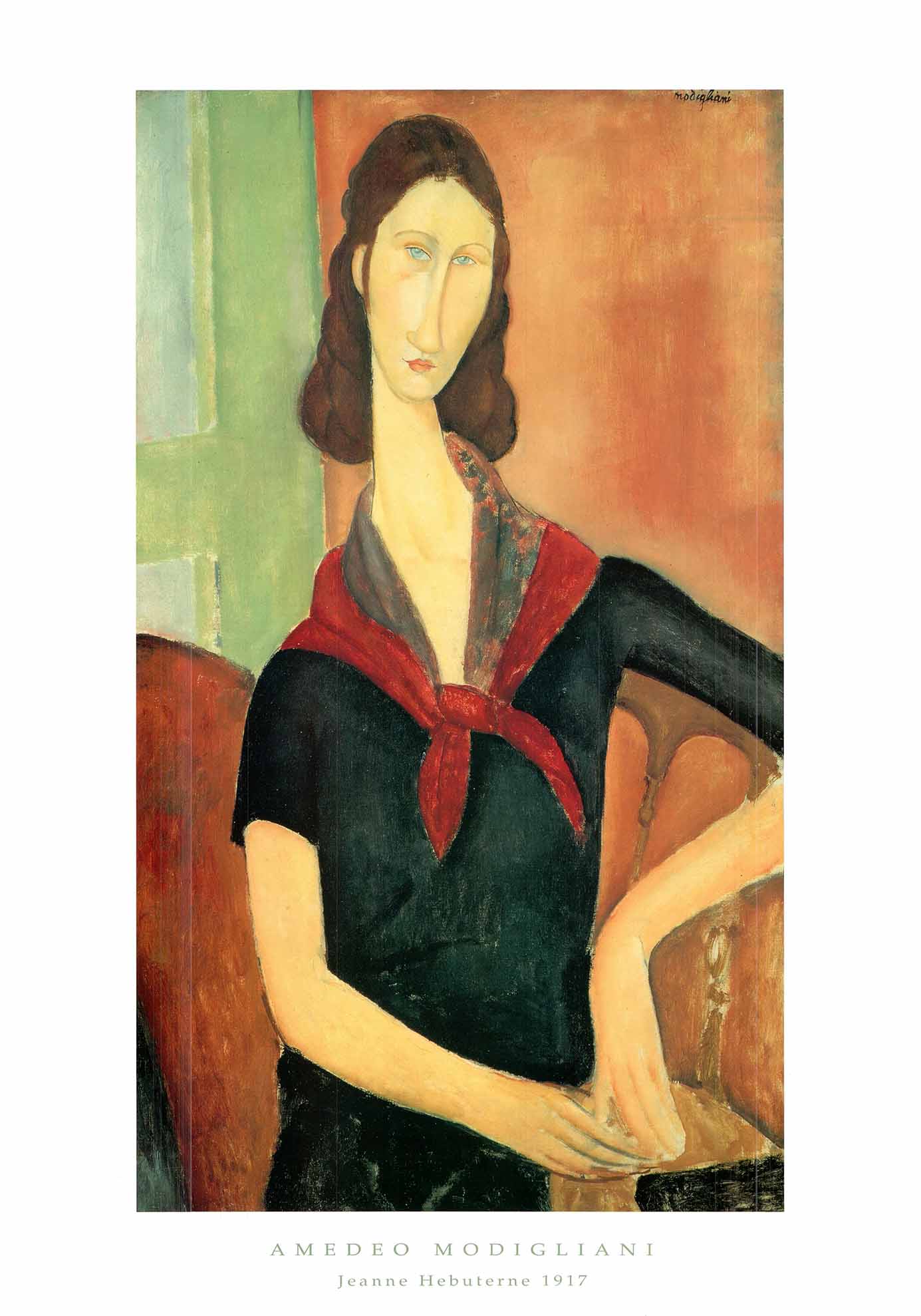 Jeanne Hebuterne by Amedeo Modigliani - 20 X 28 Inches (Art Print ...