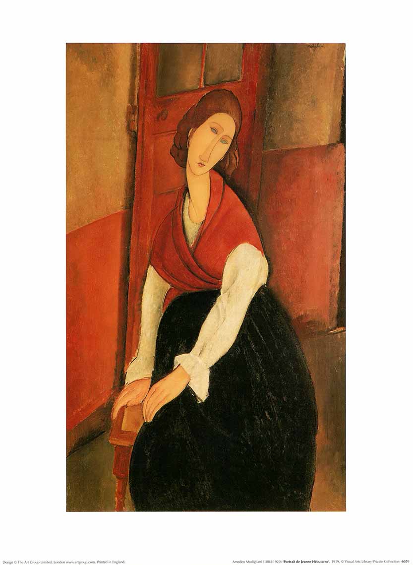 Portrait de Jeanne Hebuterne by Amedeo Modigliani - 12 X 16 Inches (Ar ...