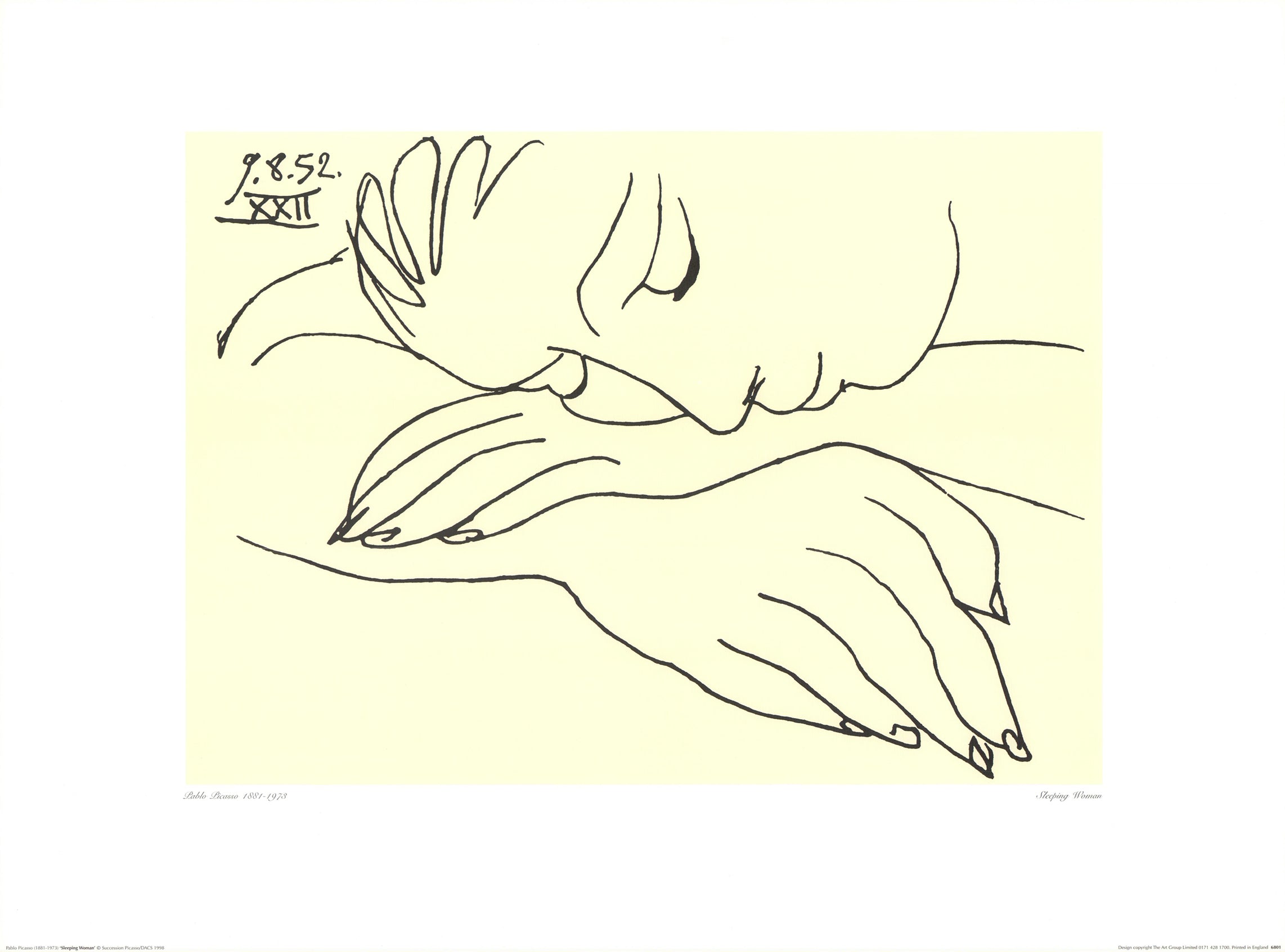 Sleeping Woman, 1952 by Pablo Picasso - 24 X 32 Inches (Art Print ...