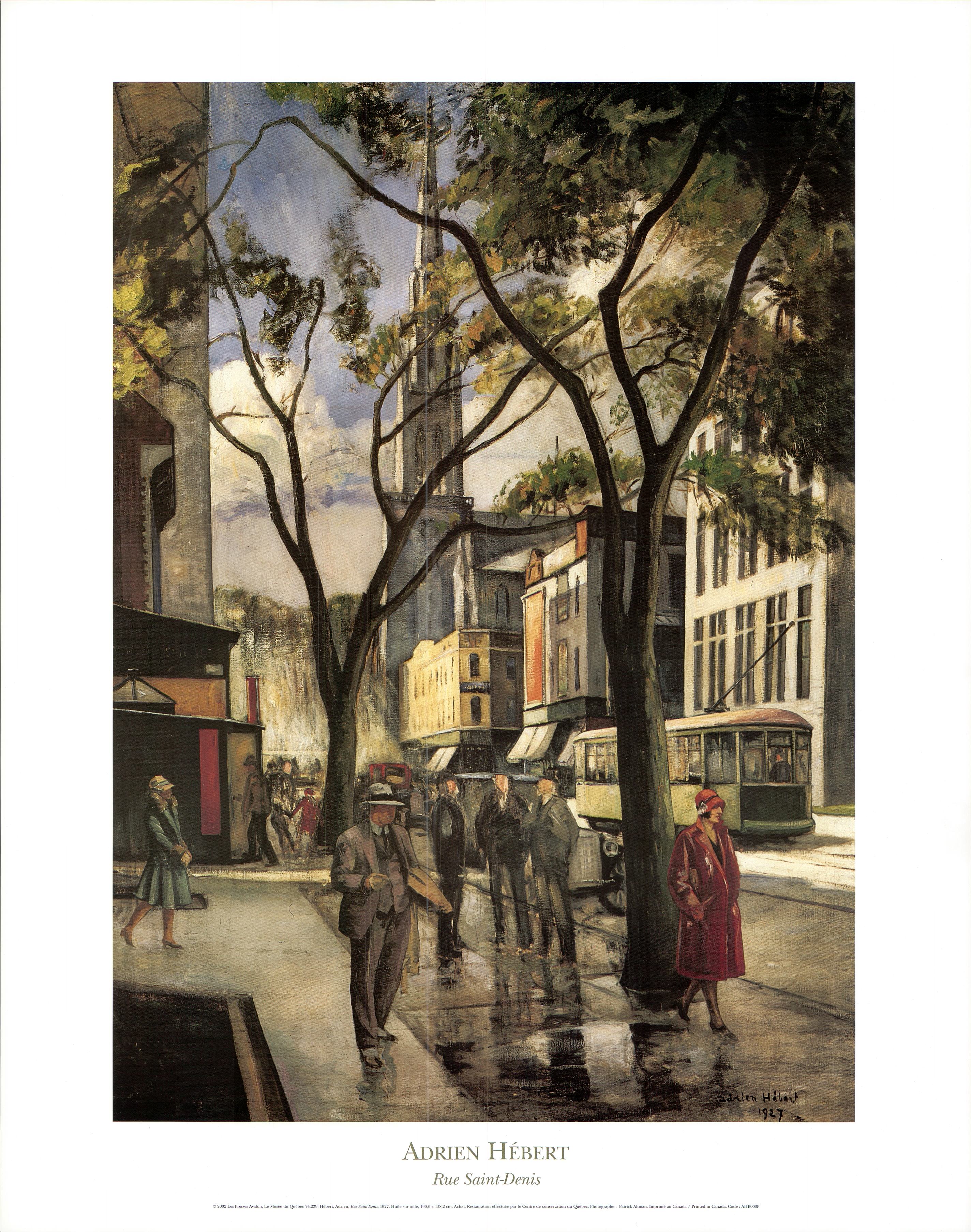 Rue Saint-Denis, 1927 by Adrien Hébert - 19 X 24 Inches (Art Print ...