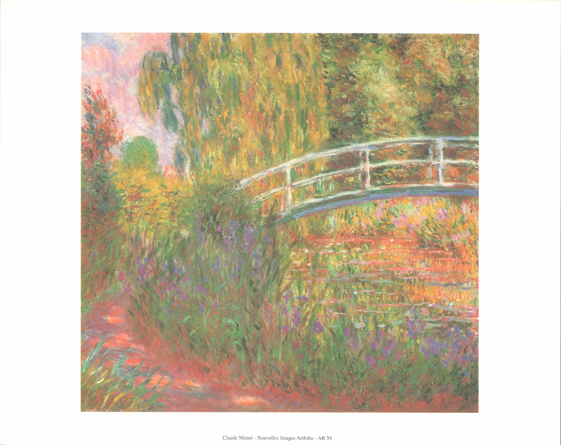 The Japanese Bridge , Water Lily Pond by Claude Monet - 10 X 12 Inches ...
