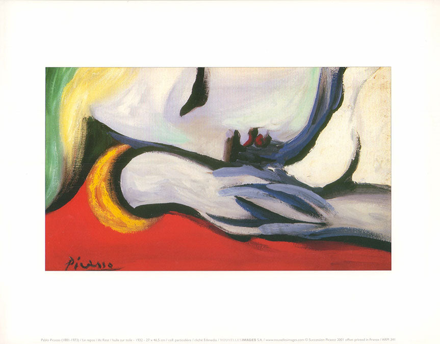 At Rest by Pablo Picasso - 10 X 12 Inches (Art Print) – Artistica Fine Art