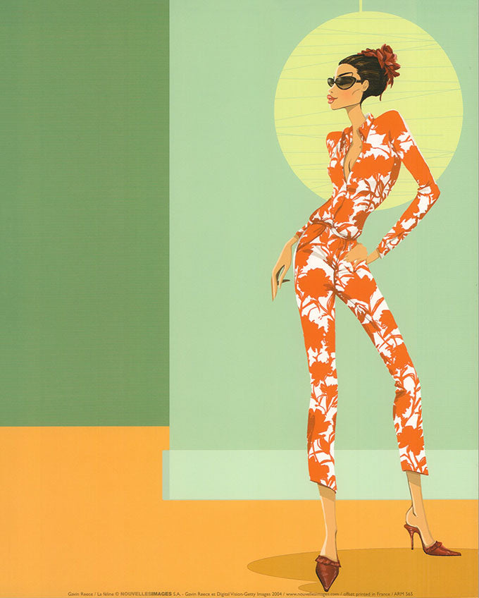 La féline by Gavin Reece - 10 X 12 Inches (Art Print) – Artistica Fine Art