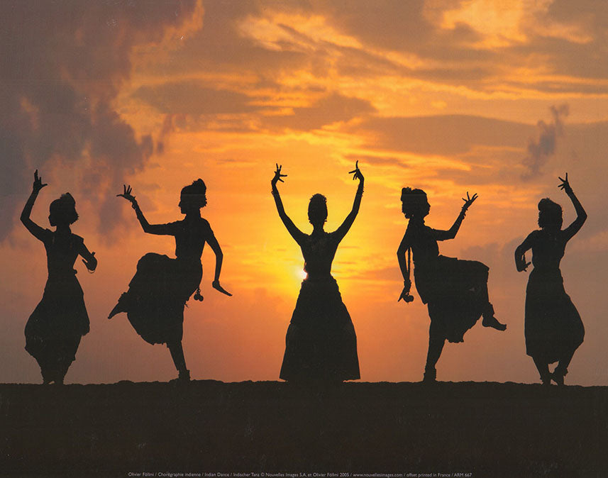 Indian Dance by Olivier Follmi - 10 X 12 Inches (Art Print) – Artistica ...