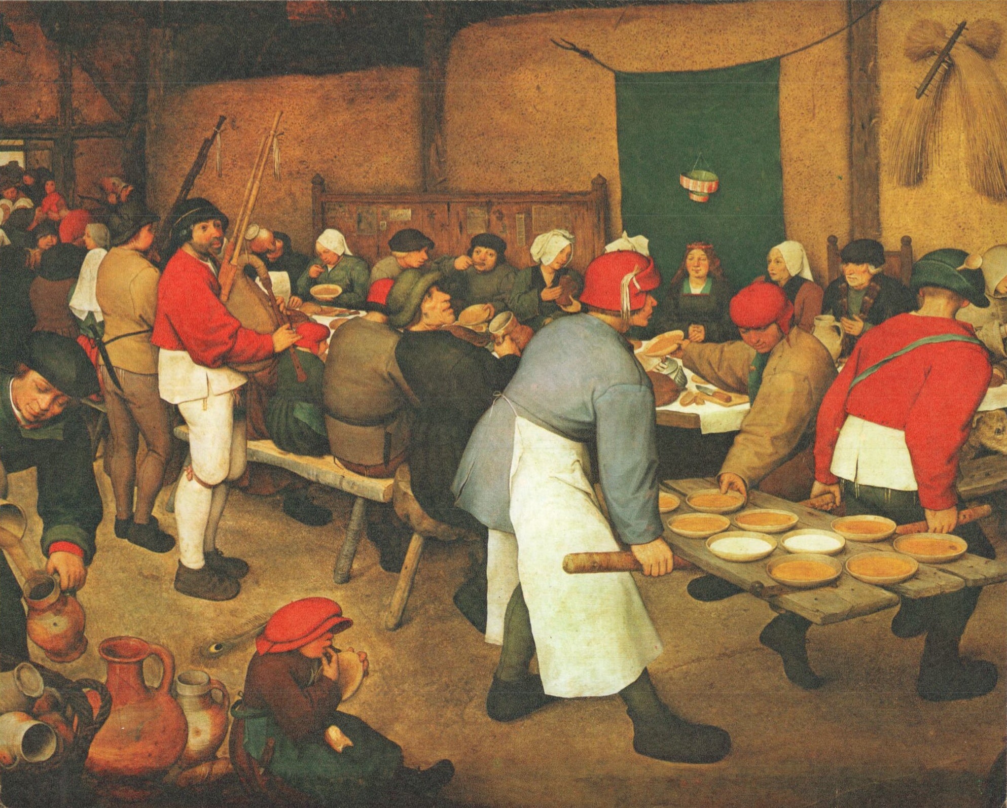 Peasant Wedding Feast, 1568 by Peter Bruegel - 10 X 12 Inches (Art Pri ...