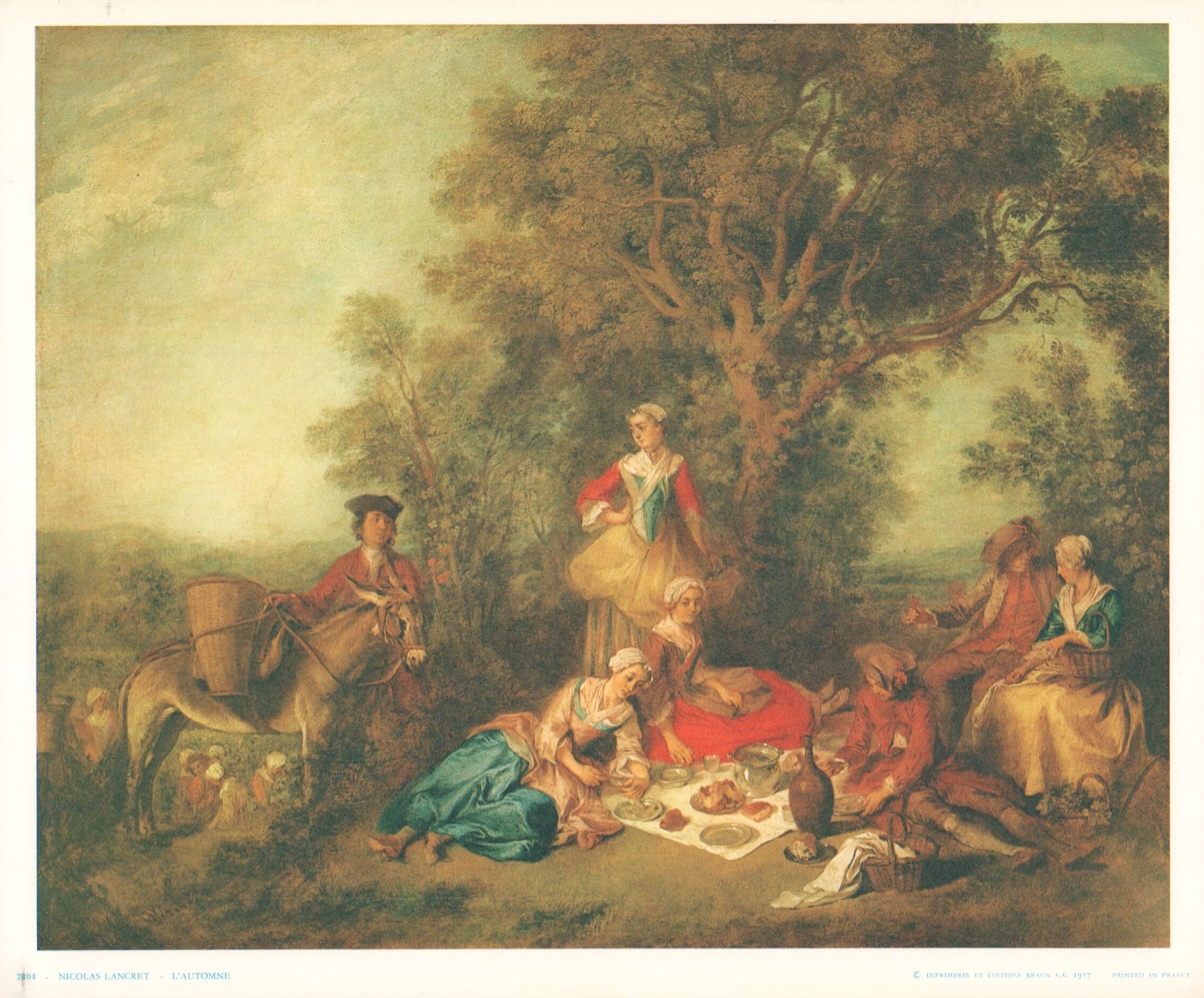 Autumn, 1738 by Nicolas Lancret - 10 X 12 Inches (Art Print ...