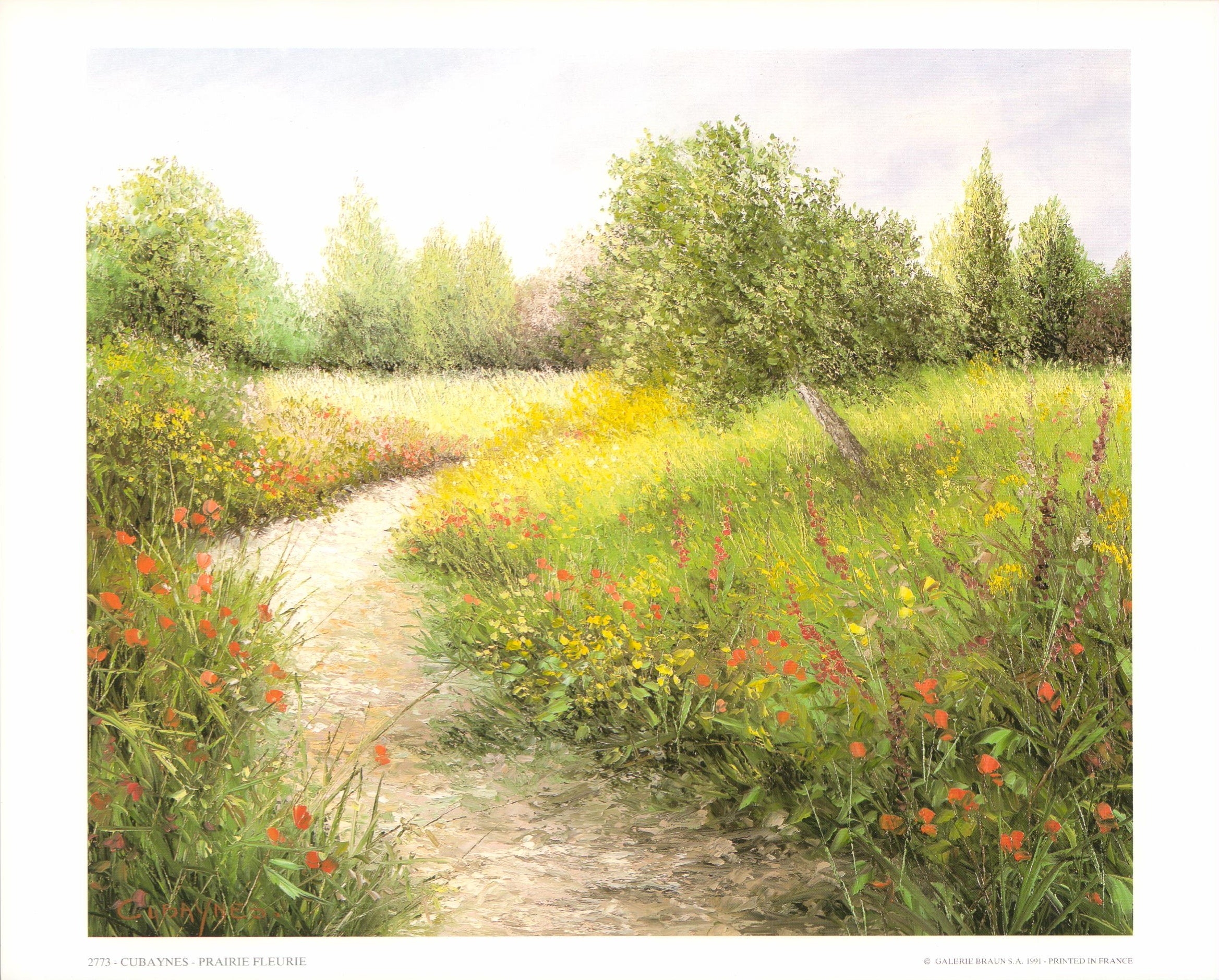 Prairie Fleurie by Cubaynes - 10 X 12 Inches (Art Print) – Artistica ...