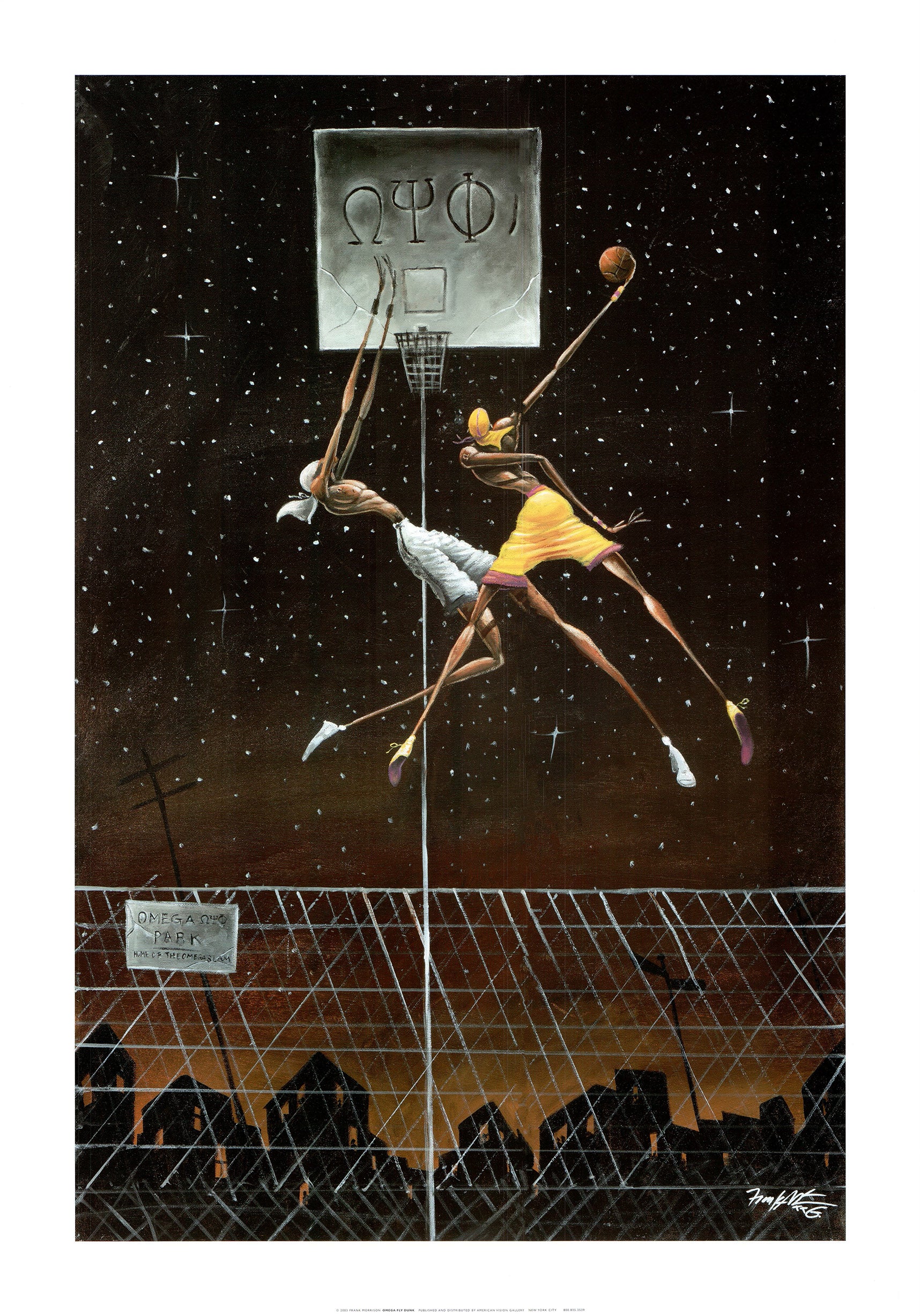 Omega Fly Dunk by Frank Morrison - 24 X 34 Inches (Offset Lithograph ...