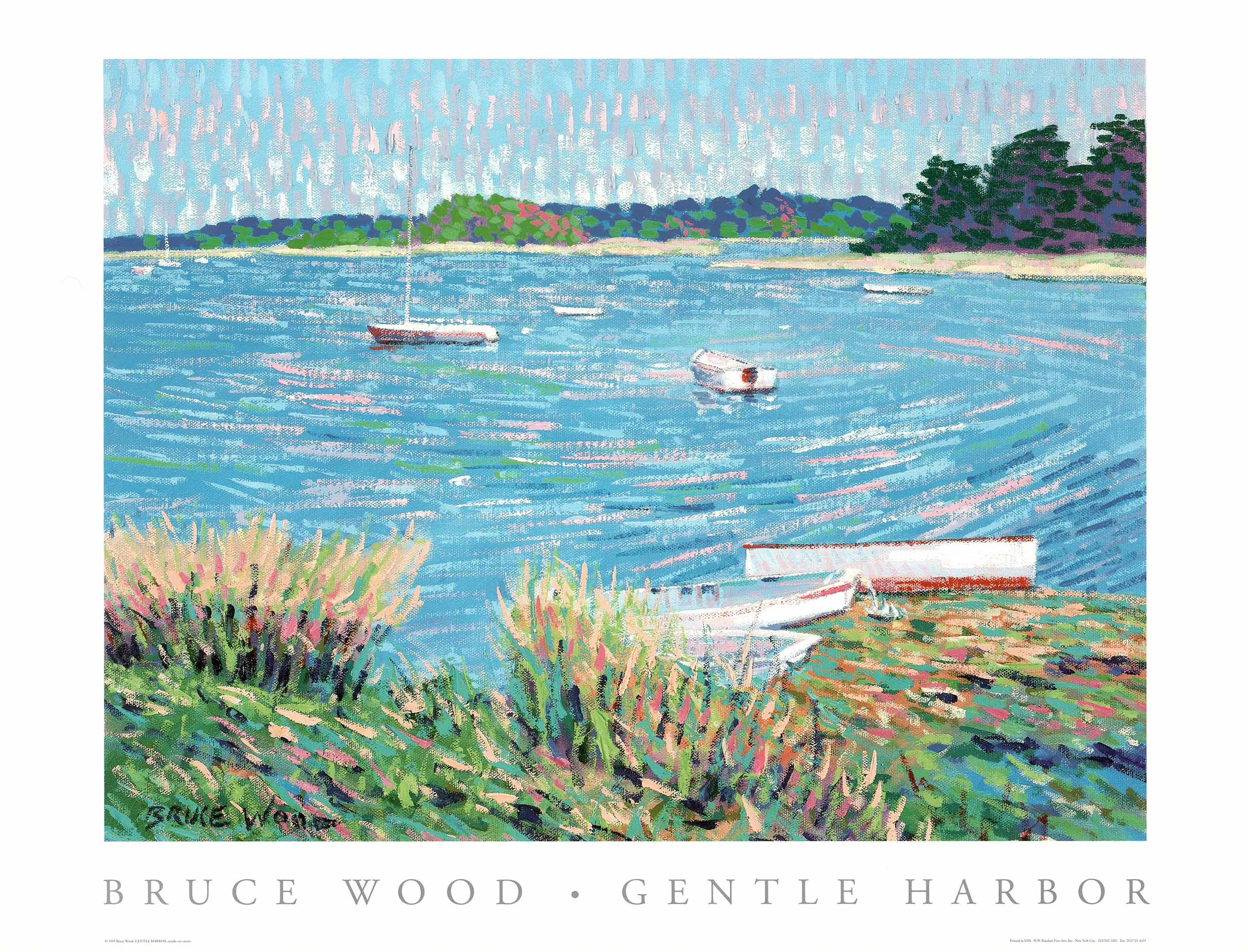 Gentle Harbor by Bruce Wood - 27 X 35 Inches (Offset Lithograph ...