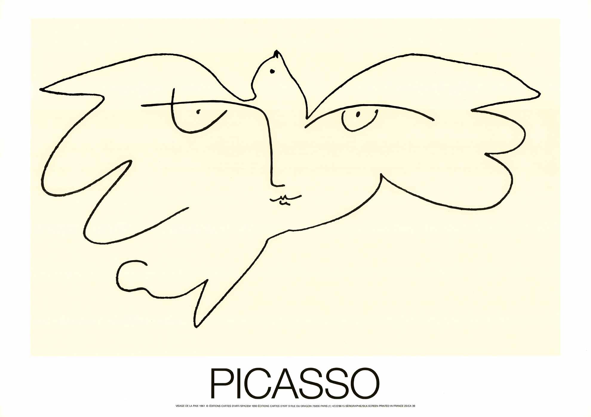 Face of Peace, 1961 by Pablo Picasso - 20 X 28 inches (Silkscreen ...