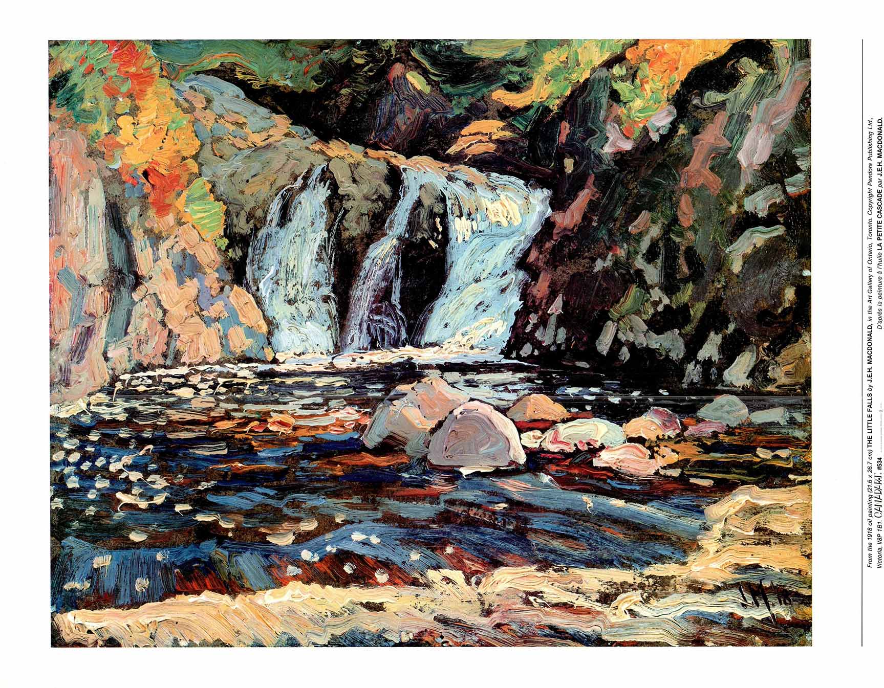 The Little Falls, 1918 by J.E.H. MacDonald 19 X 24 Inches (Offset Lith ...