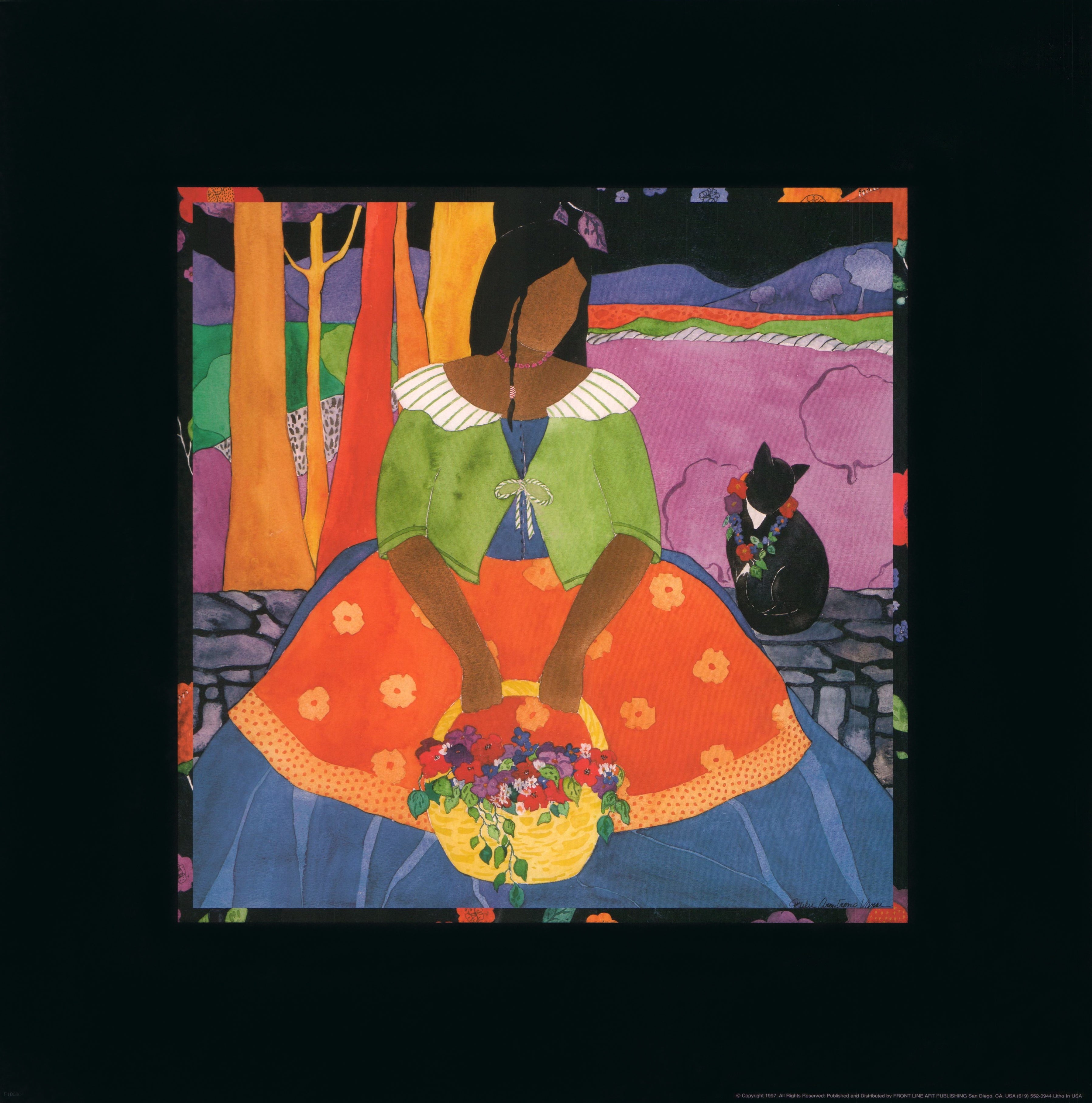 Las Flores I by Julie Vance - 18 X 18 Inches (Art Print) – Artistica ...
