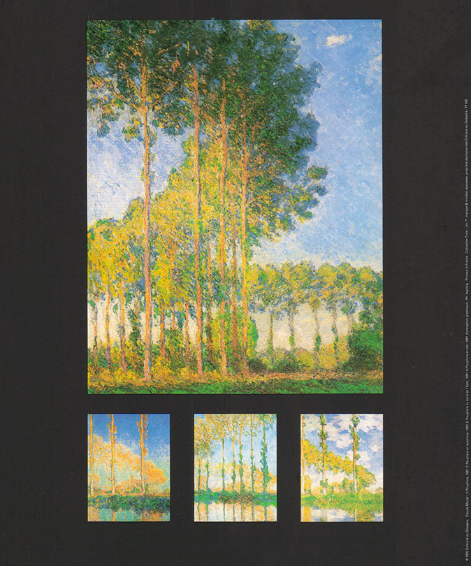 Peupliers , 1891 by Claude Monet- 10 X 12 Inches (Art Print ...